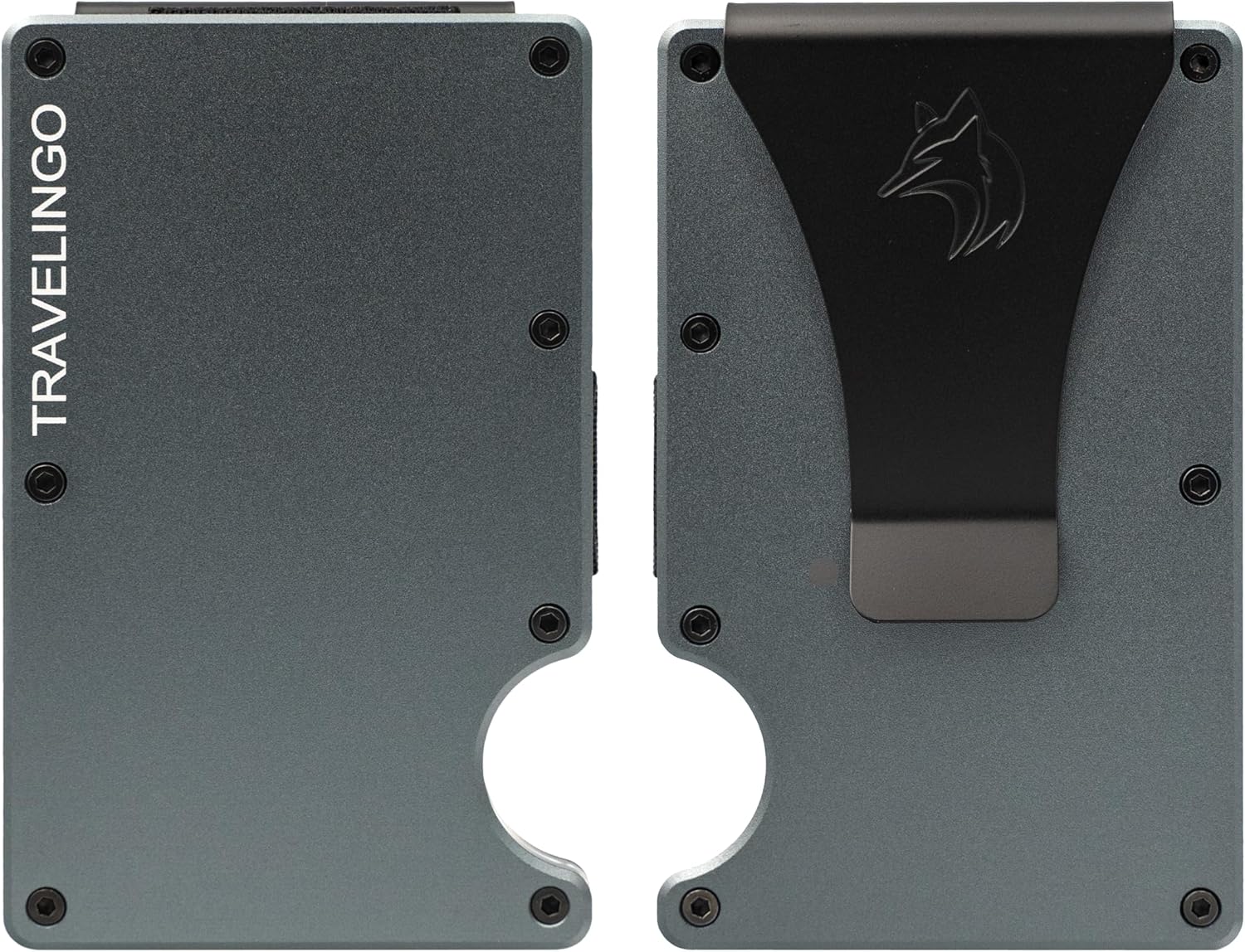 Amazon.com: TRAVELINGO Metal Wallets For Men Minimalist Credit Card ...