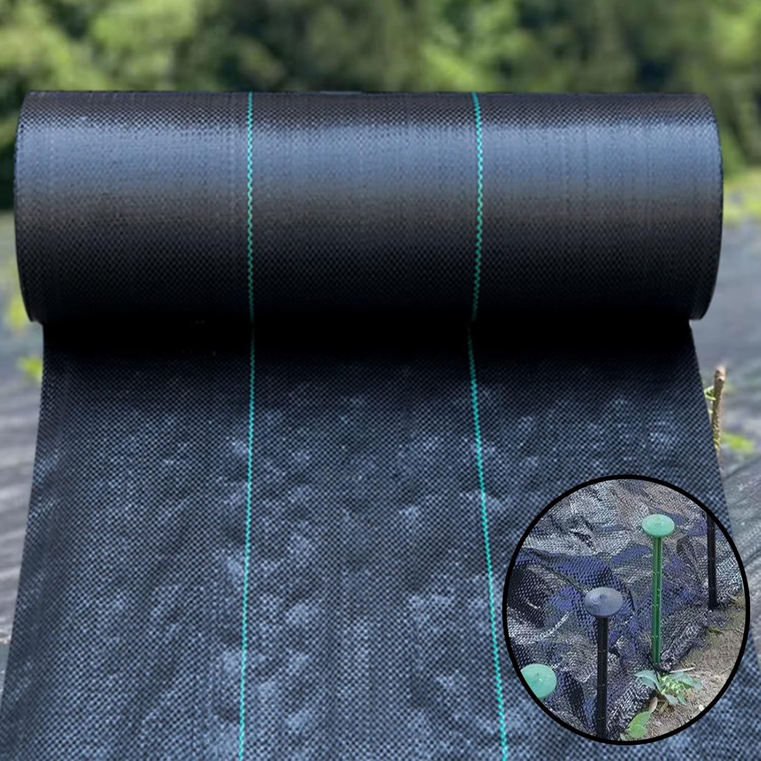 IMPREC Tecido de paisagem de barreira de ervas daninhas, tecido de ...