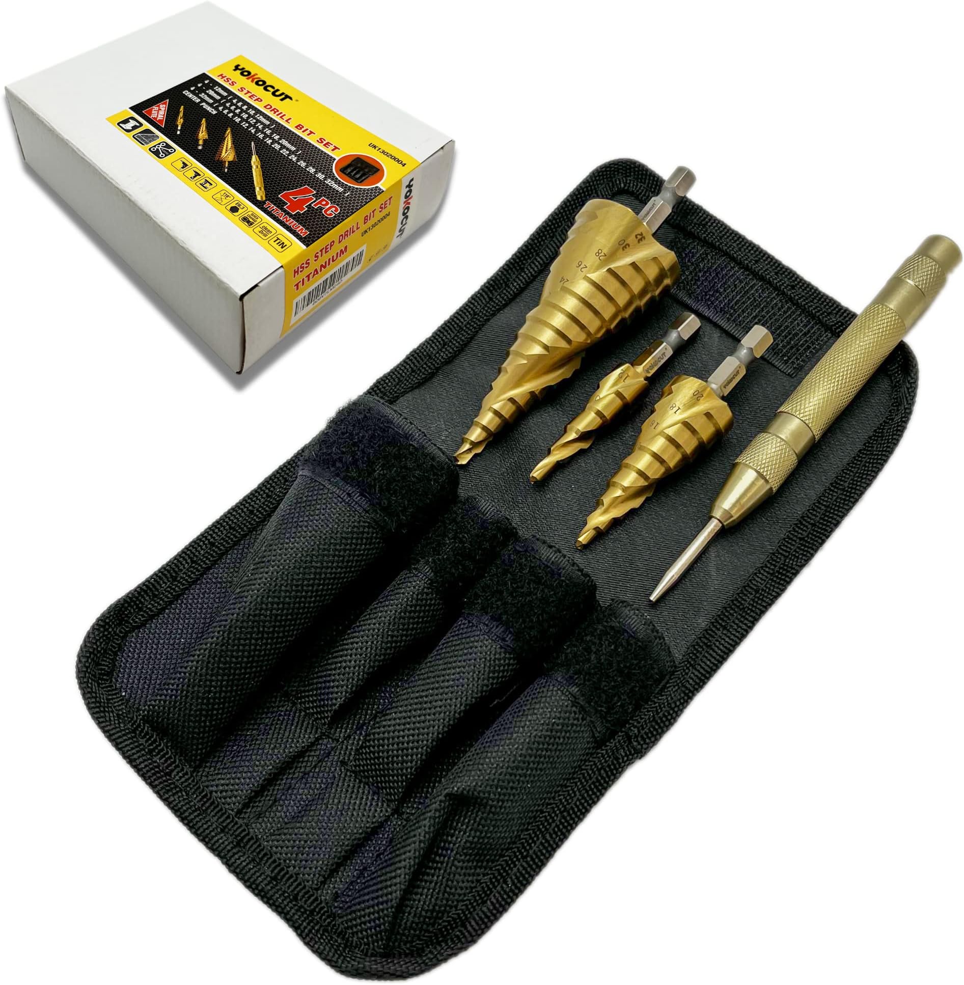DeWalt Dewalt DT5026-QZ 4mm to 12mm Hole Enlarger Step Drill 1/4 Hex ...