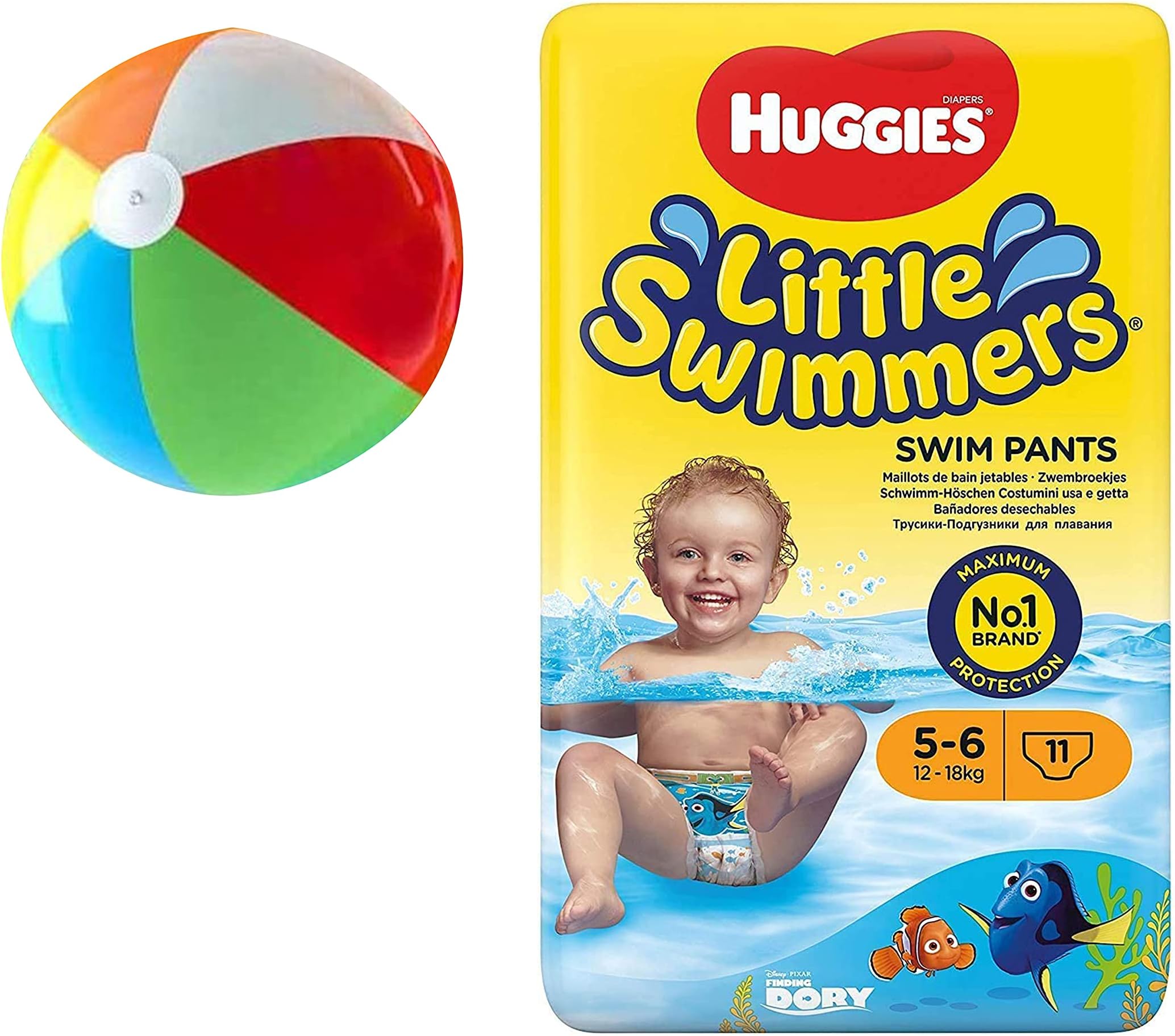 Amazon.com: Huggies Little Swimmers Disposable Swim Diapers, X-Small ...