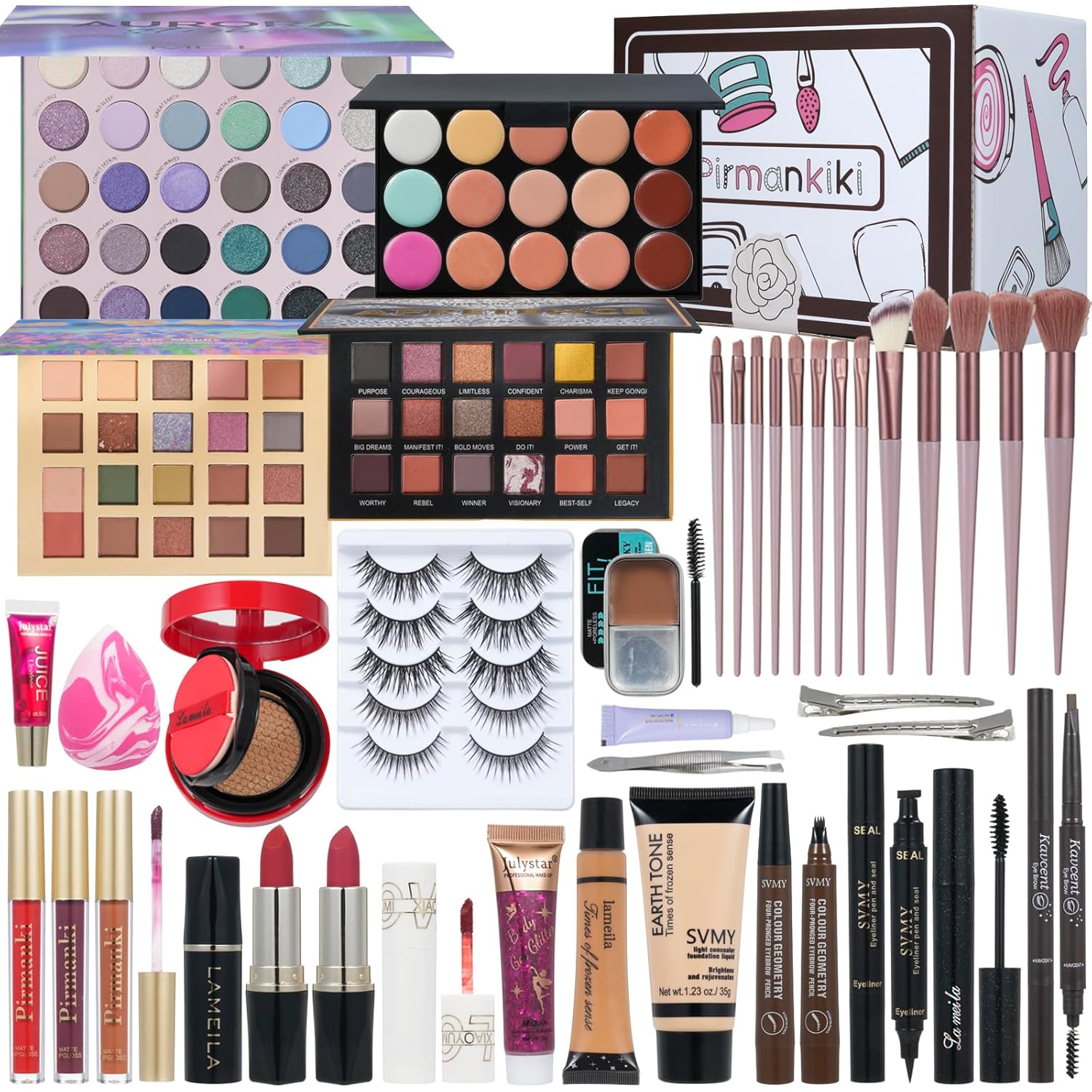 Amazon.com: Kit completo de maquillaje todo en uno para mujeres, juego ...