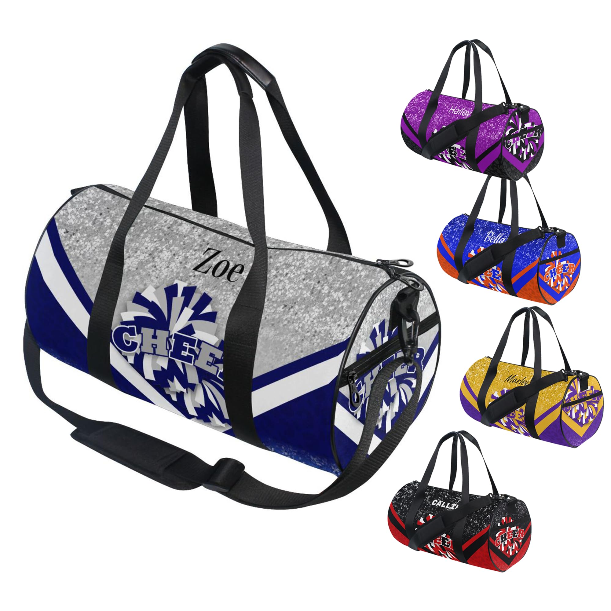 Amazon.com | Custom Cheerleading Bag, Personalized Cheer Travel Duffel ...