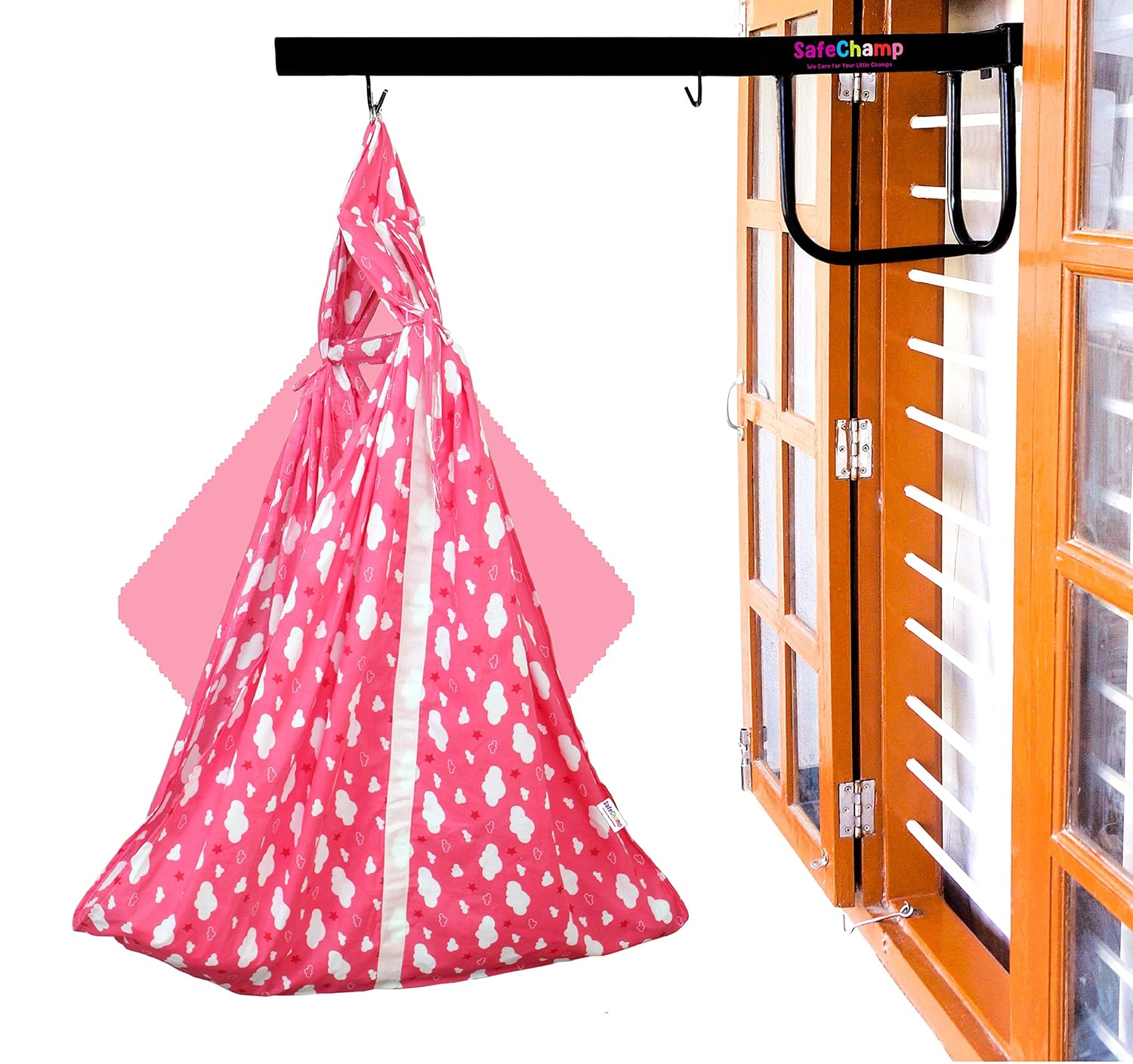 SafeChamp Cloud Baby Cradle Cloth with Seperator and Metal Window ...