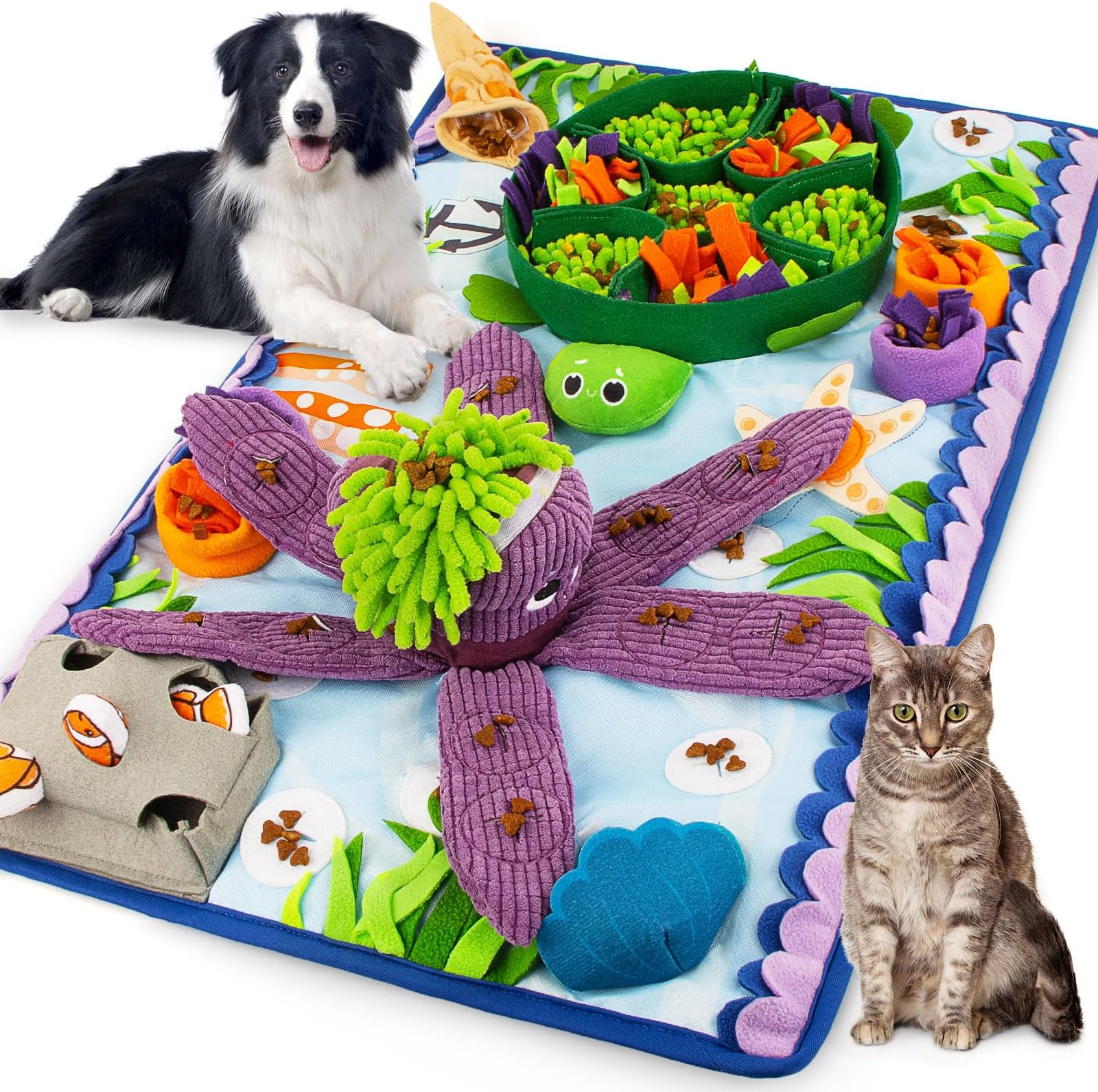 Amazon.com: Snuffle Mat for Dogs, 40'' X 27'' Removable Dog Snuffle Mat ...