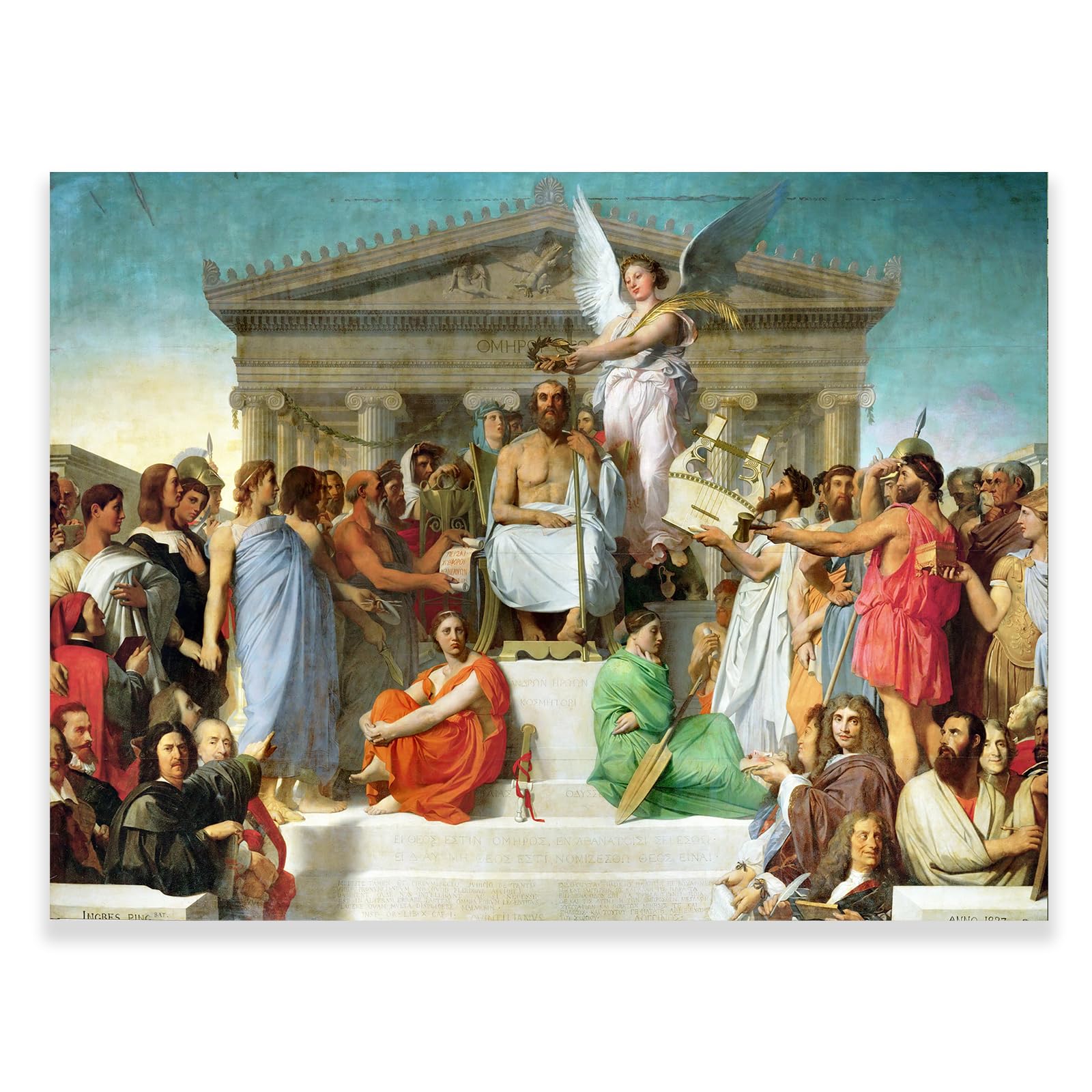 Filejean Auguste Dominique Ingres Apotheosis Of Homer Portrait Of
