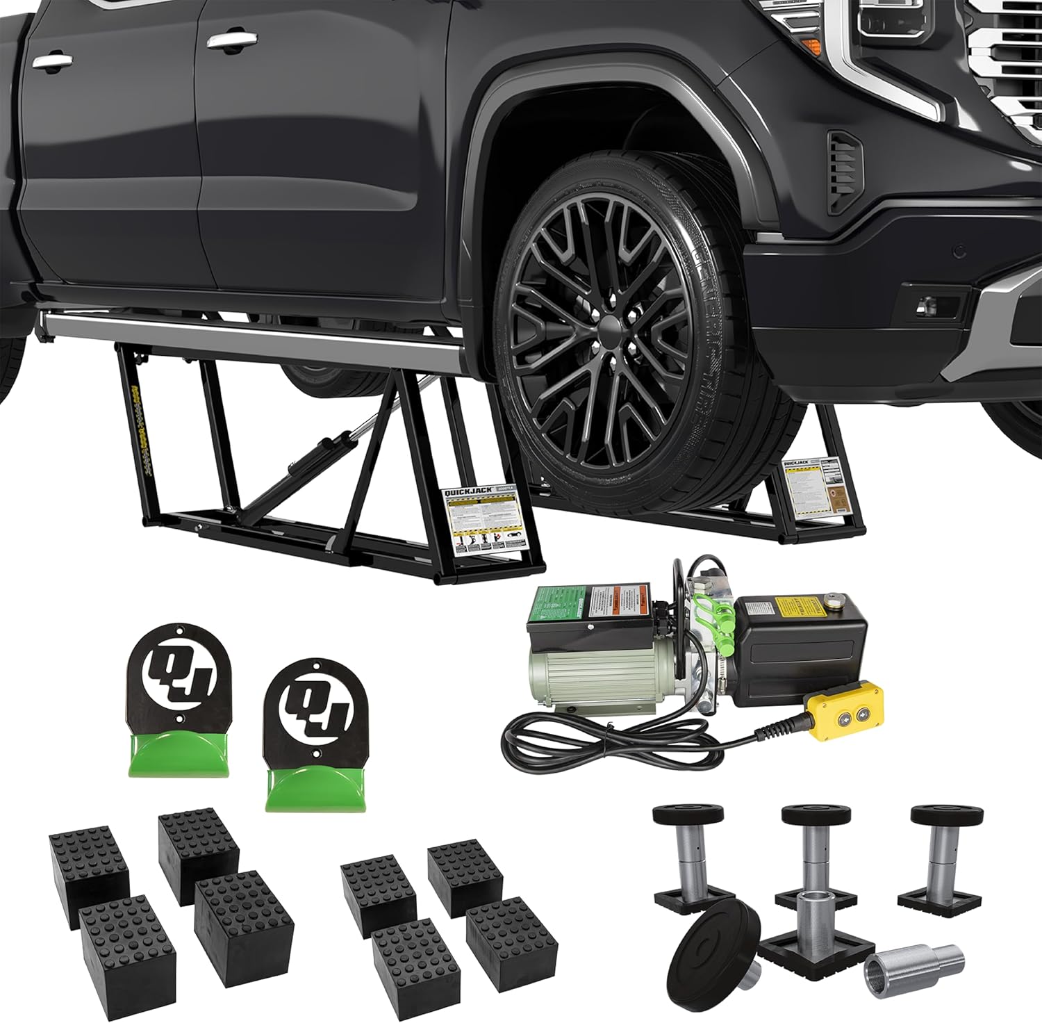 Amazon.com: QuickJack Bundle - 8000TLX Portable Car Lift, Wall Hangers ...