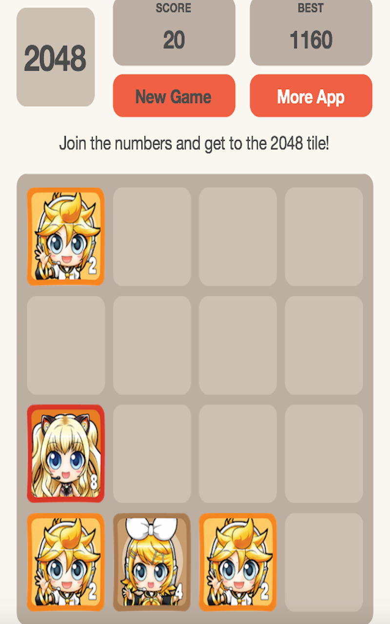 Vocaloid Games - 2048 for kindle 1010 - App on Amazon Appstore