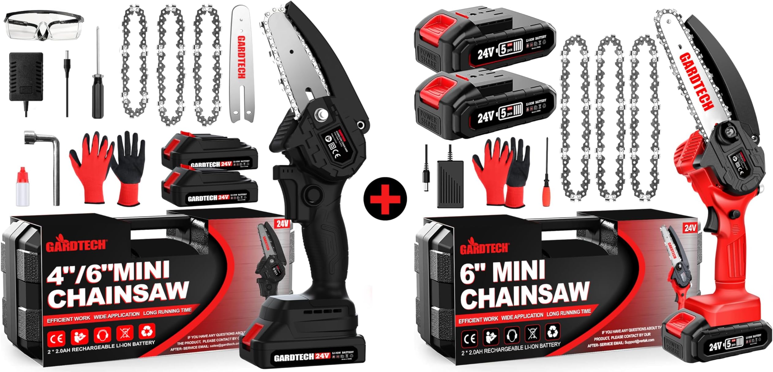 Amazon.com : Mini Chainsaw 6 Inch, Gardtech Cordless Portable Electric ...