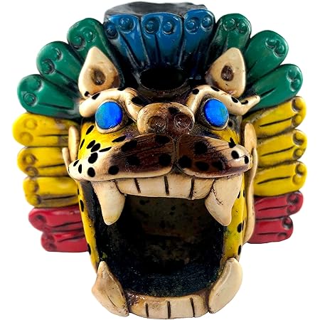 Amazon.com: Aztec Death Whistle - Aztec Jaguar Whistle With Penacho ...