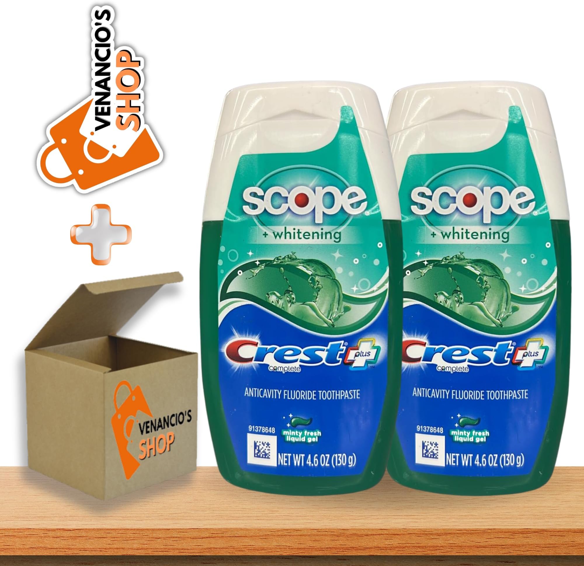 Amazon.com: Crest Plus Scope Toothpaste Liquid Gel Minty Fresh - 4.6 oz ...