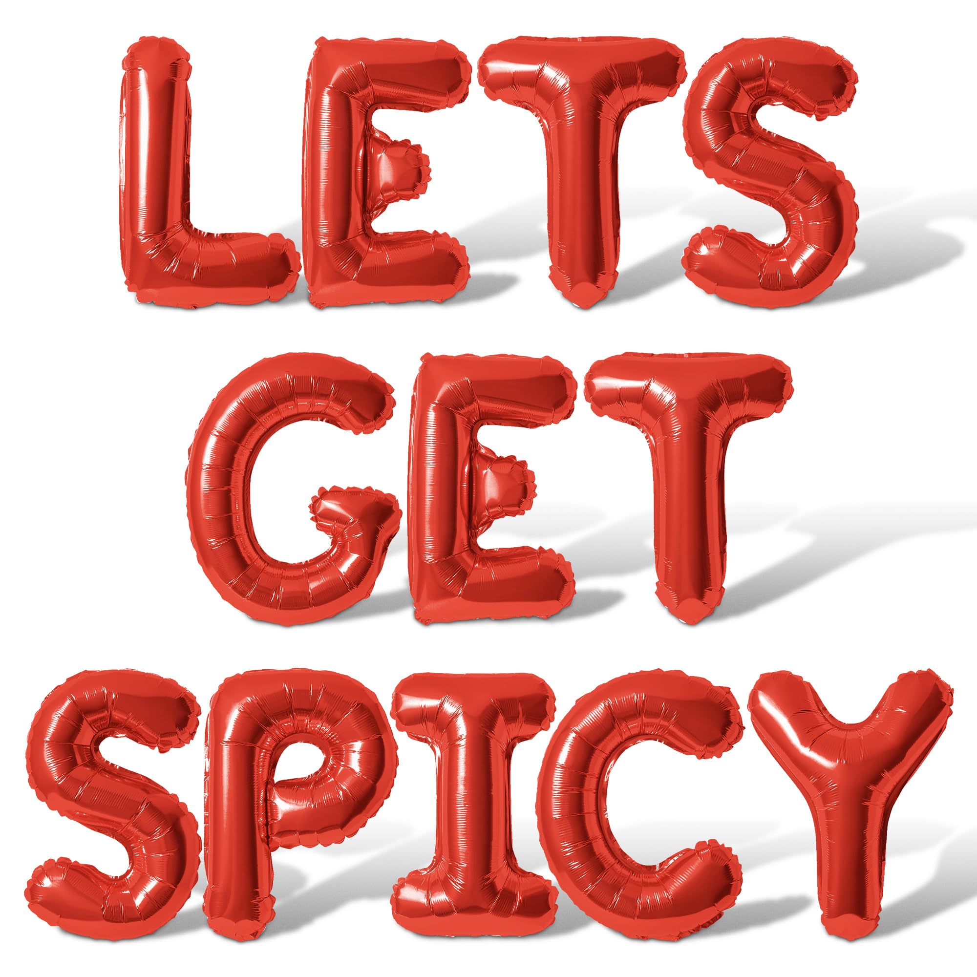 Amazon.com: Letter Balloons - LETS GET SPICY 16" Inch Alphabet Letters ...