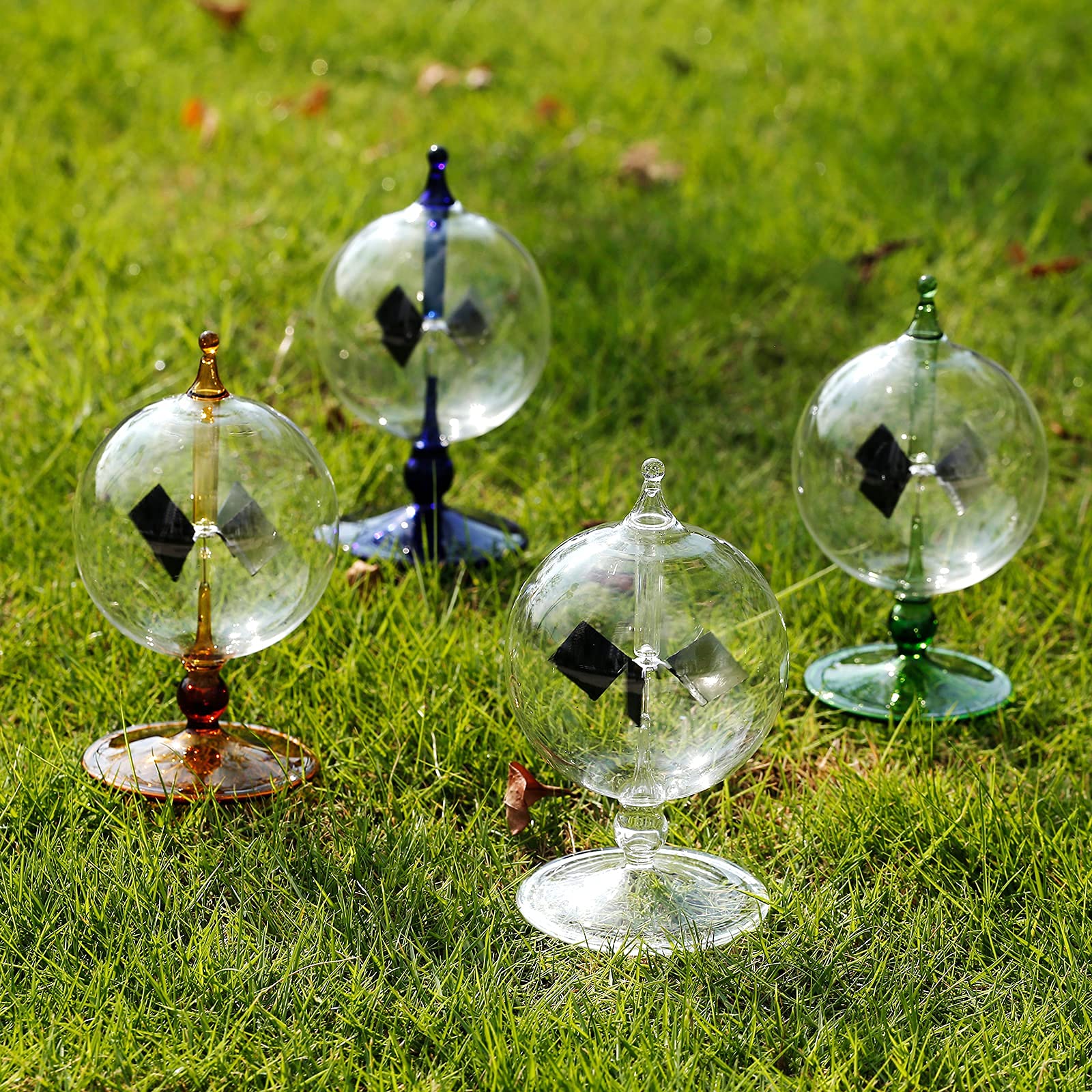 How It Works Solar Wind Spinner Crookes Radiometer Solar Power Spinning ...