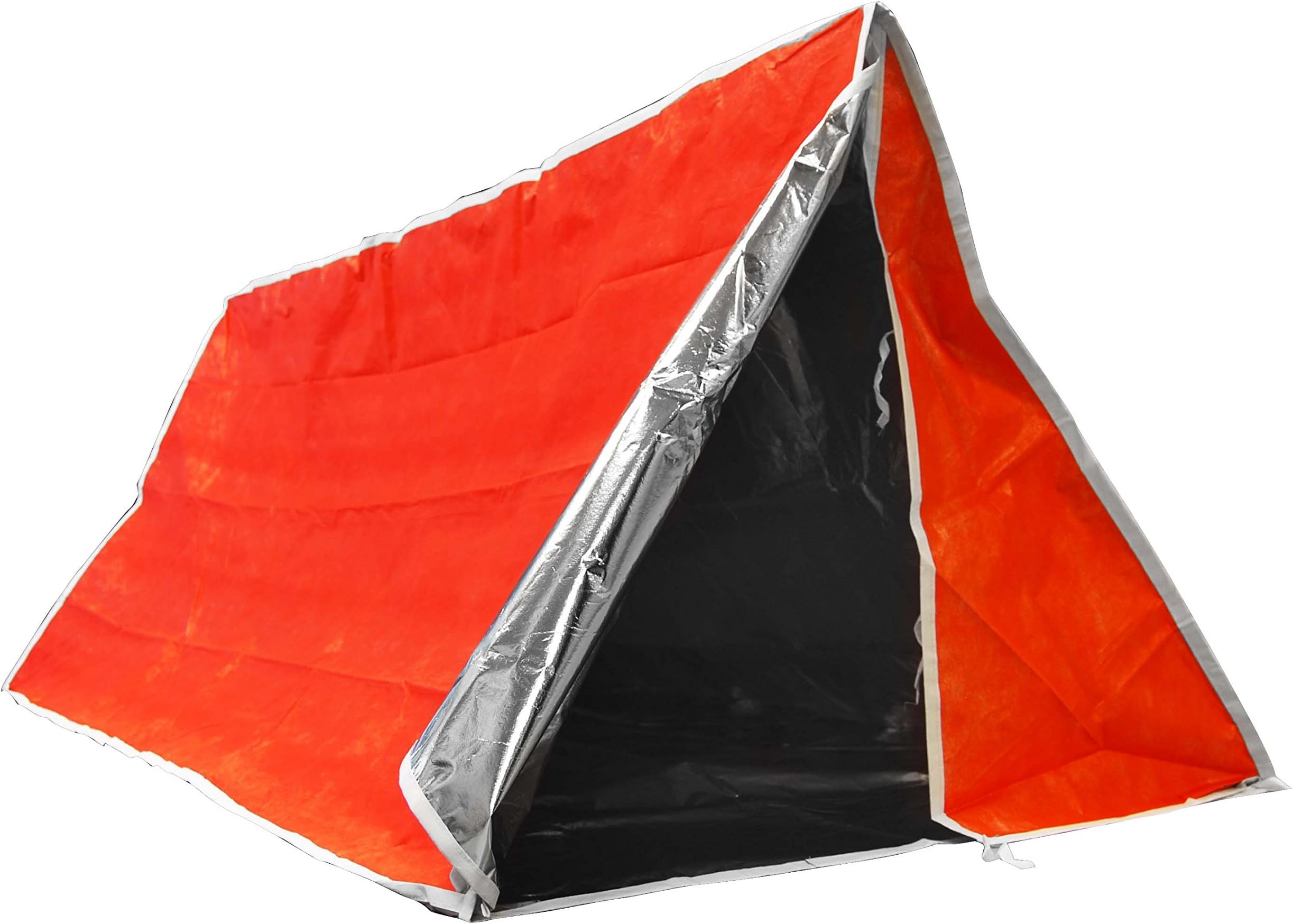 SE ET3683 Emergency Outdoor Tube Tent with Steel Tent Pegs, Orange ...