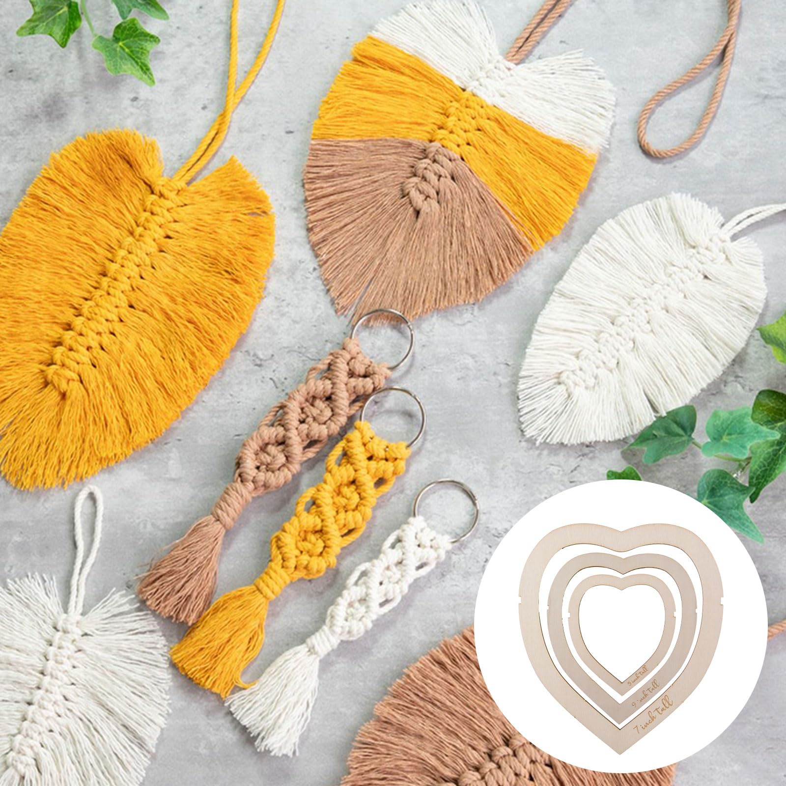 Snapklik.com : Macrame Leaf Template, 1 Pack Cutting Template Macrame ...
