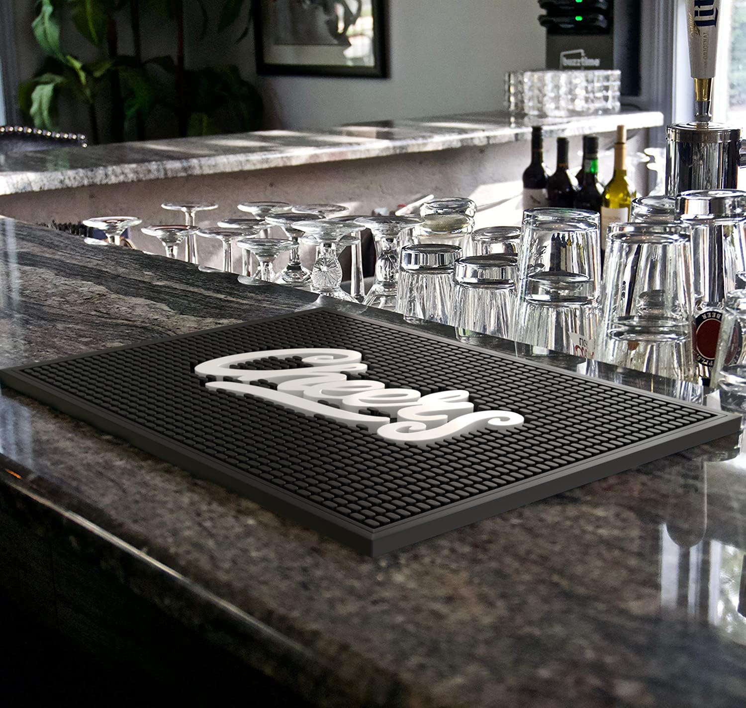 Snapklik.com : Highball & Chaser Premium Custom Bar Mat 18in X 12in 1cm ...