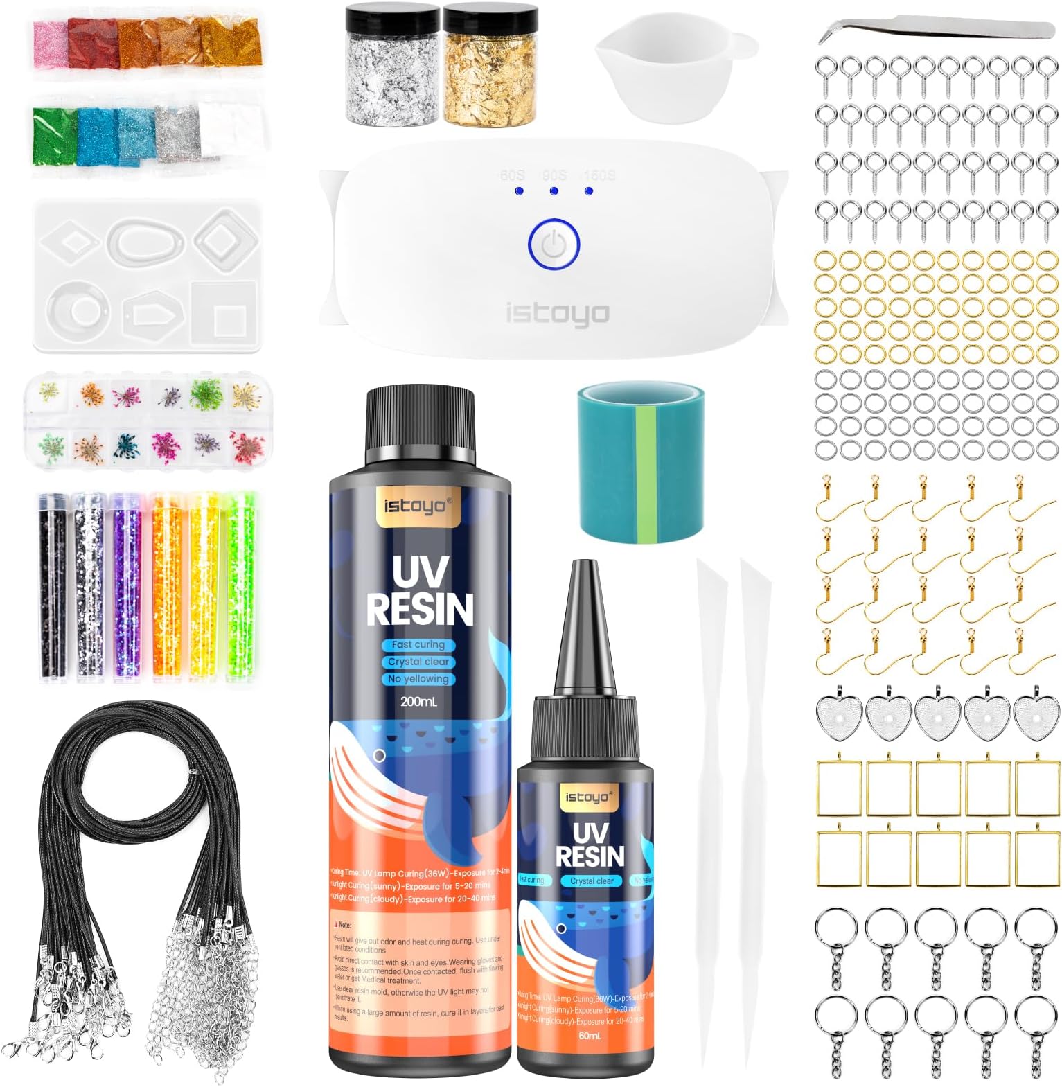 Insnug Epoxy Resin Kit for Beginners - Silicone Molds UV Light Clear ...