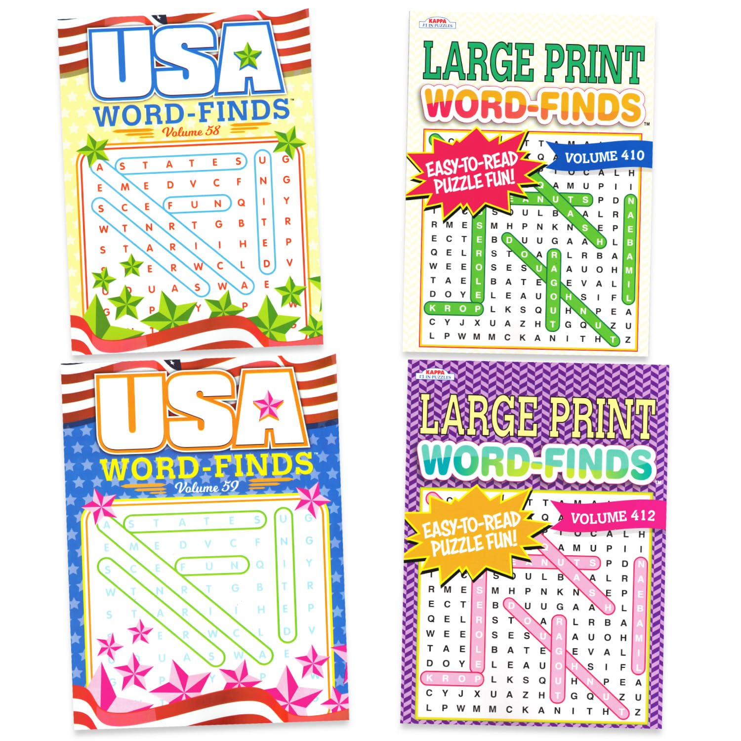 Snapklik.com : Large Print Word Search Books For Adults - Variety Word ...