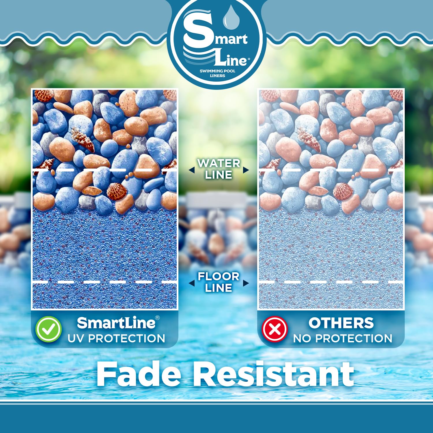 Pool Liner 24ft Round (Overlap Style) - Rock Island Pattern For Steel ...