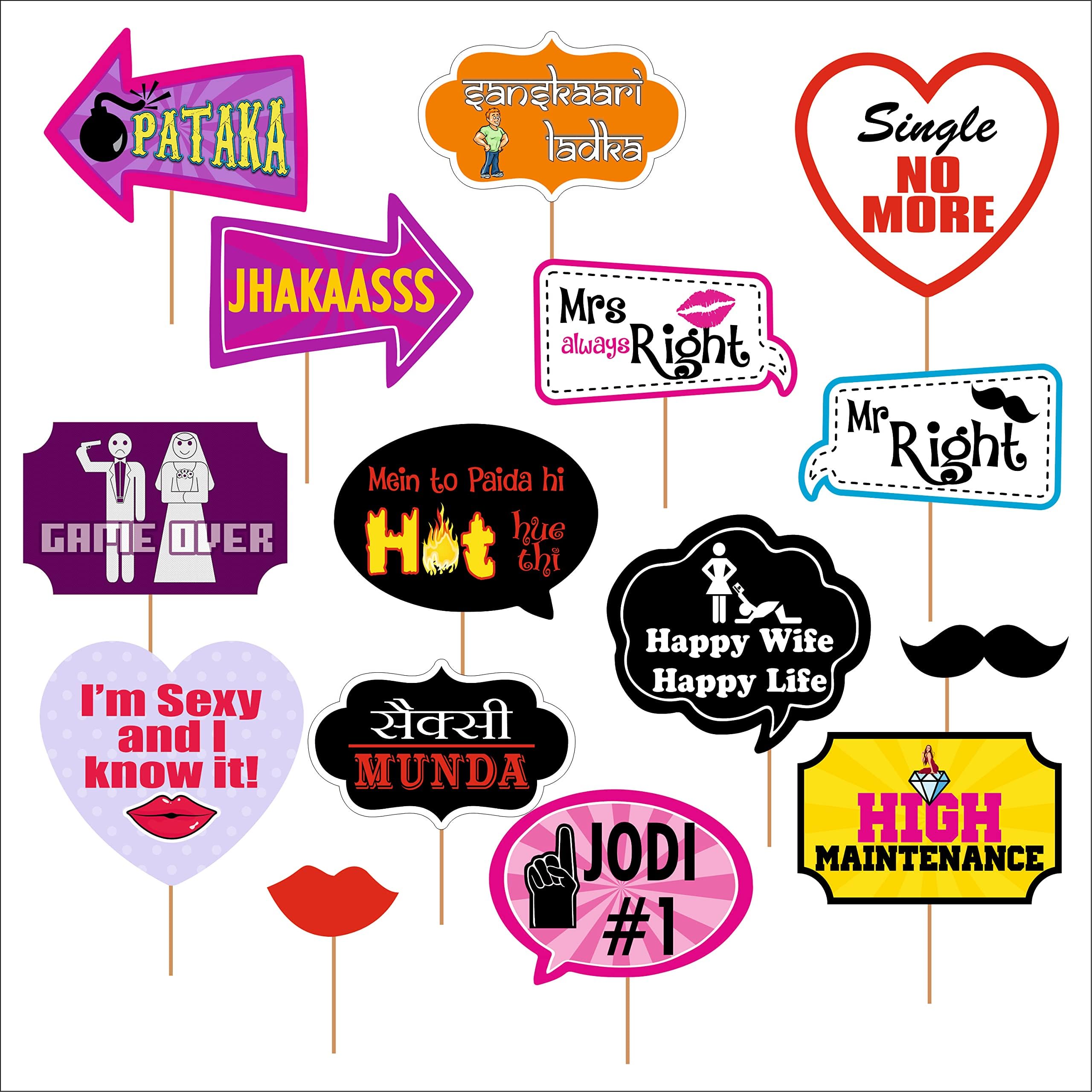 Wedding Backdrop (Bachelorette Cute Props) : Amazon.in: Electronics