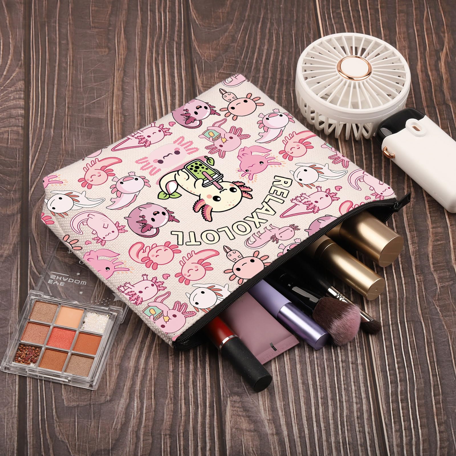 Snapklik.com : PLITI Axolotl Gifts Axolotl Lover Makeup Bag Funny ...