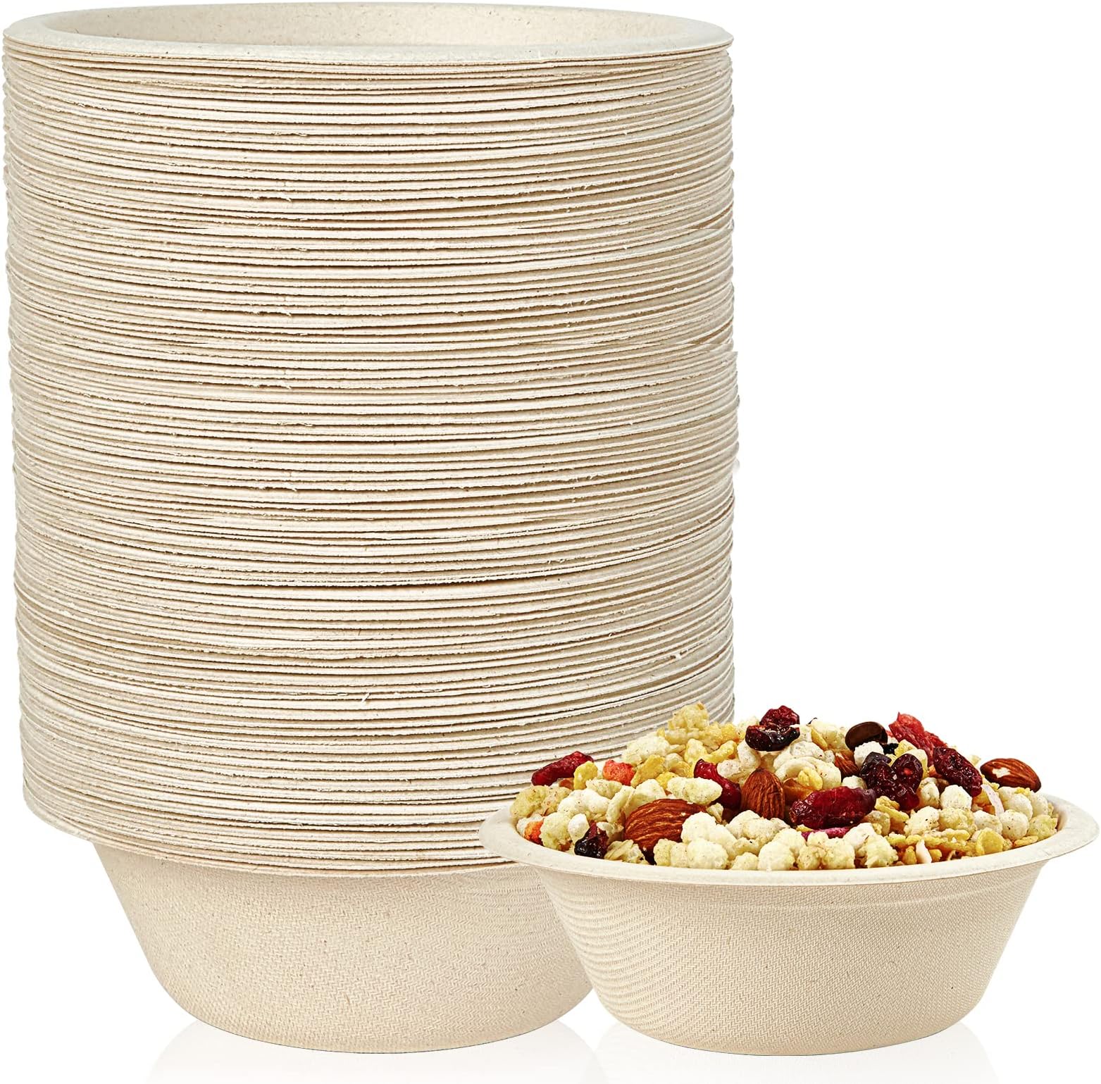 Amazon.com: Ecovita 100% Compostable Paper Bowls [12 oz.] – 150 ...