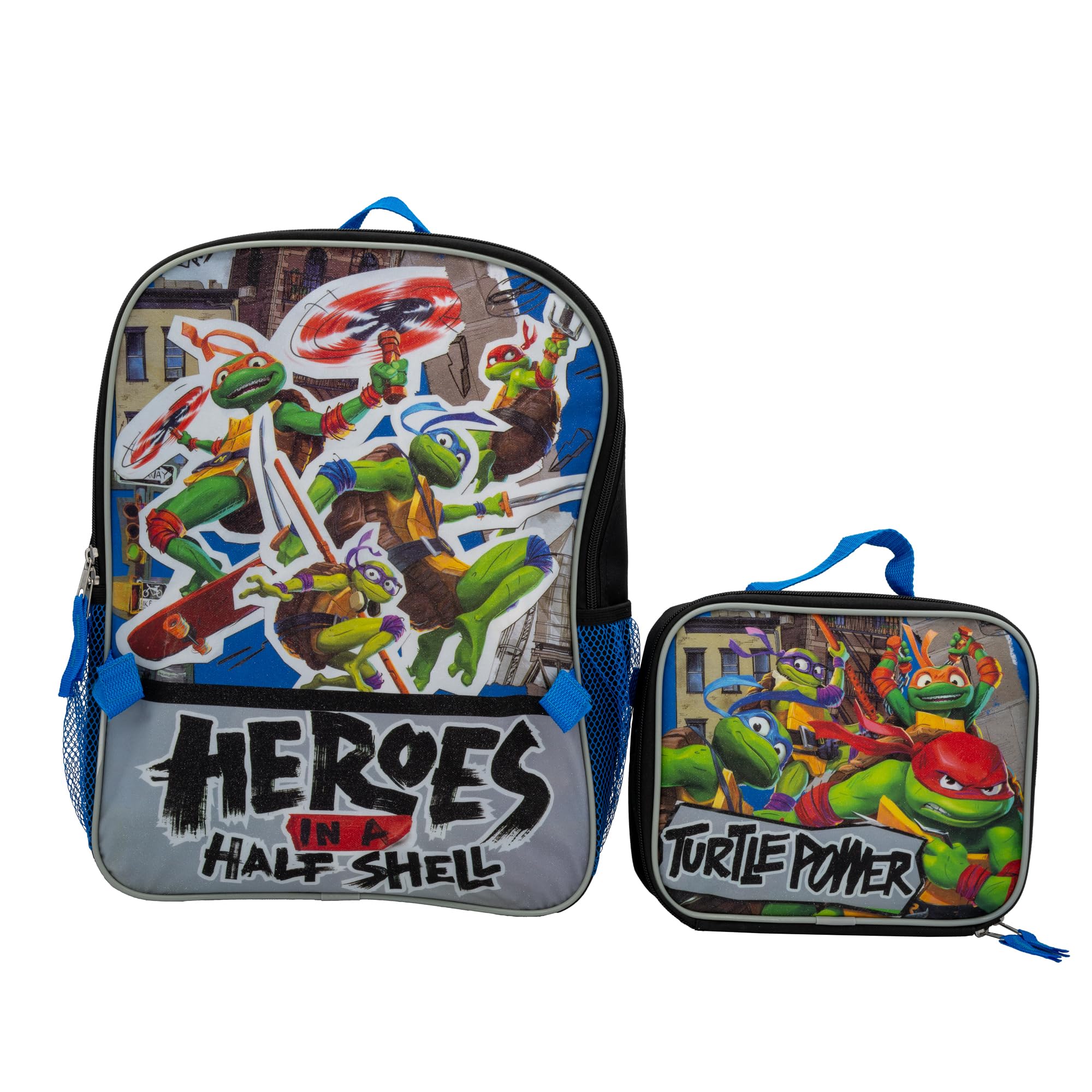 Amazon.com | Teenage Mutant Ninja Turtles 2 Piece Backpack Set, Boys ...