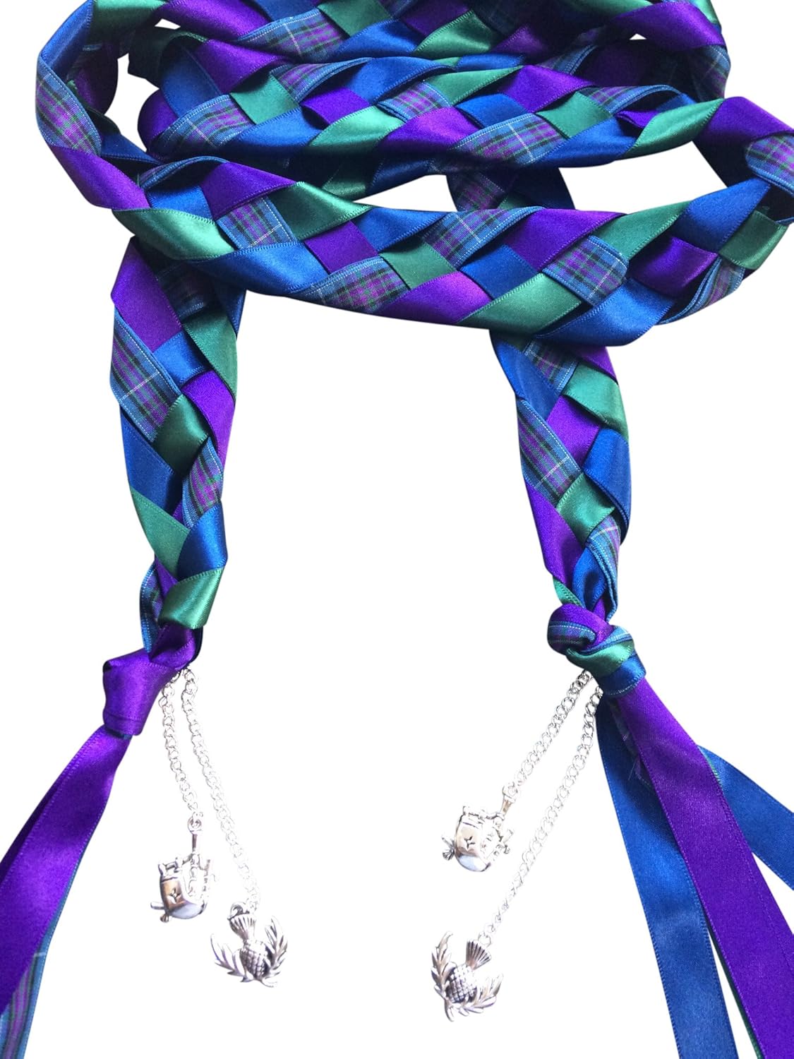 Wedding Hand Fasting/Binding Cord Braid Ribbon Pride of Scotland Tartan ...