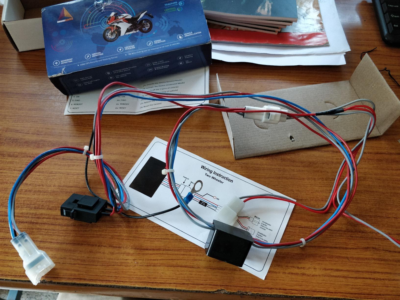 Two Wheeler Security/GPS tracking Without OE Wire tampering for Hero ...