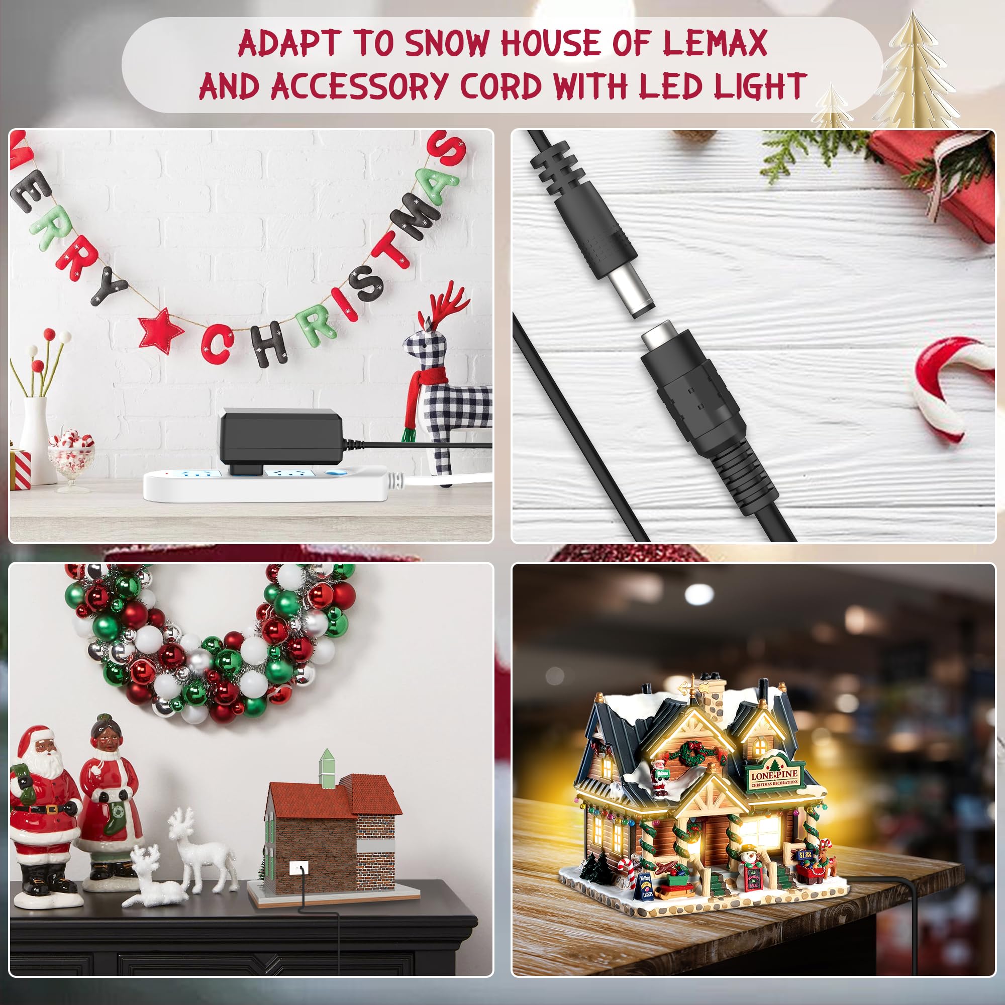 Christmas Decorations Sigely 4.5V Power Adapter For Lemax Christmas ...