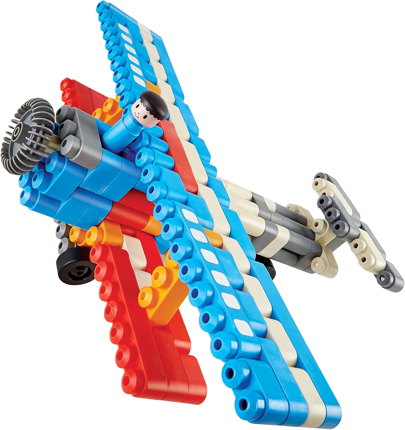 PolyM 760023 Airport Flexible Building Blocks Educational Toy, Multi ...