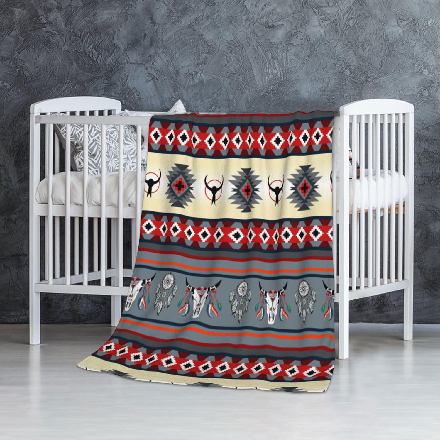 Amazon.com: Soyestan Bohemian Fleece Throw Blanket, Native American ...