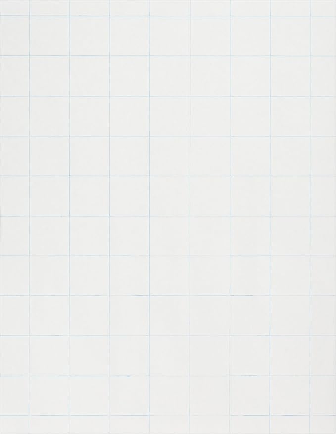 Amazon.com: School Smart-85280 Double Sided Graph Paper with in Ruler ...