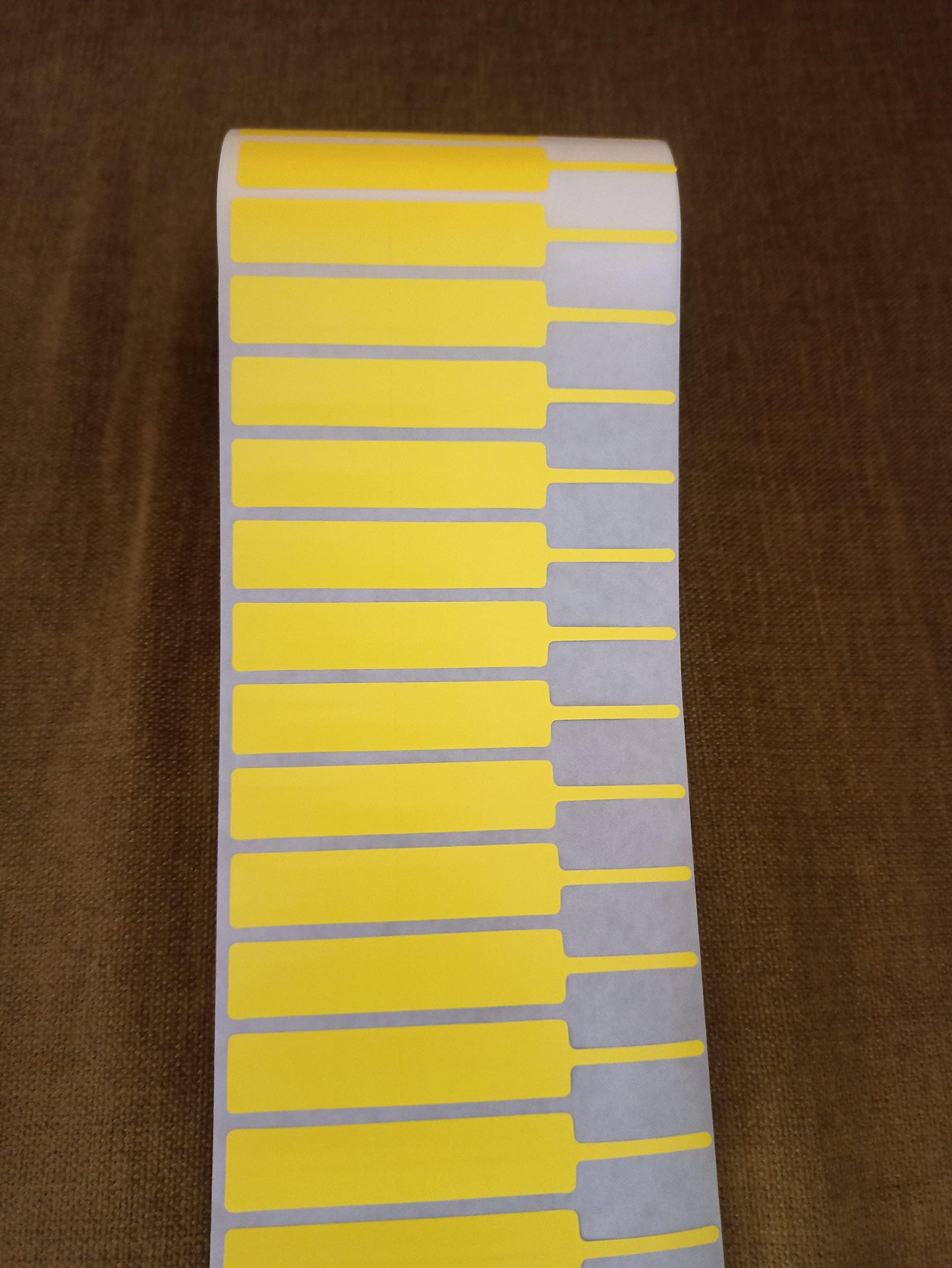 BAR-CODING TECH®, 100mmX15mm (65mm Printable) Gloss Finish, Yellow ...