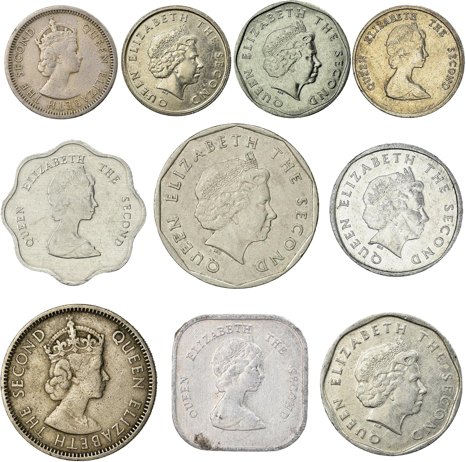 Amazon.com: East Caribbean States 10 Mixed Coins | OECS | Collectible ...