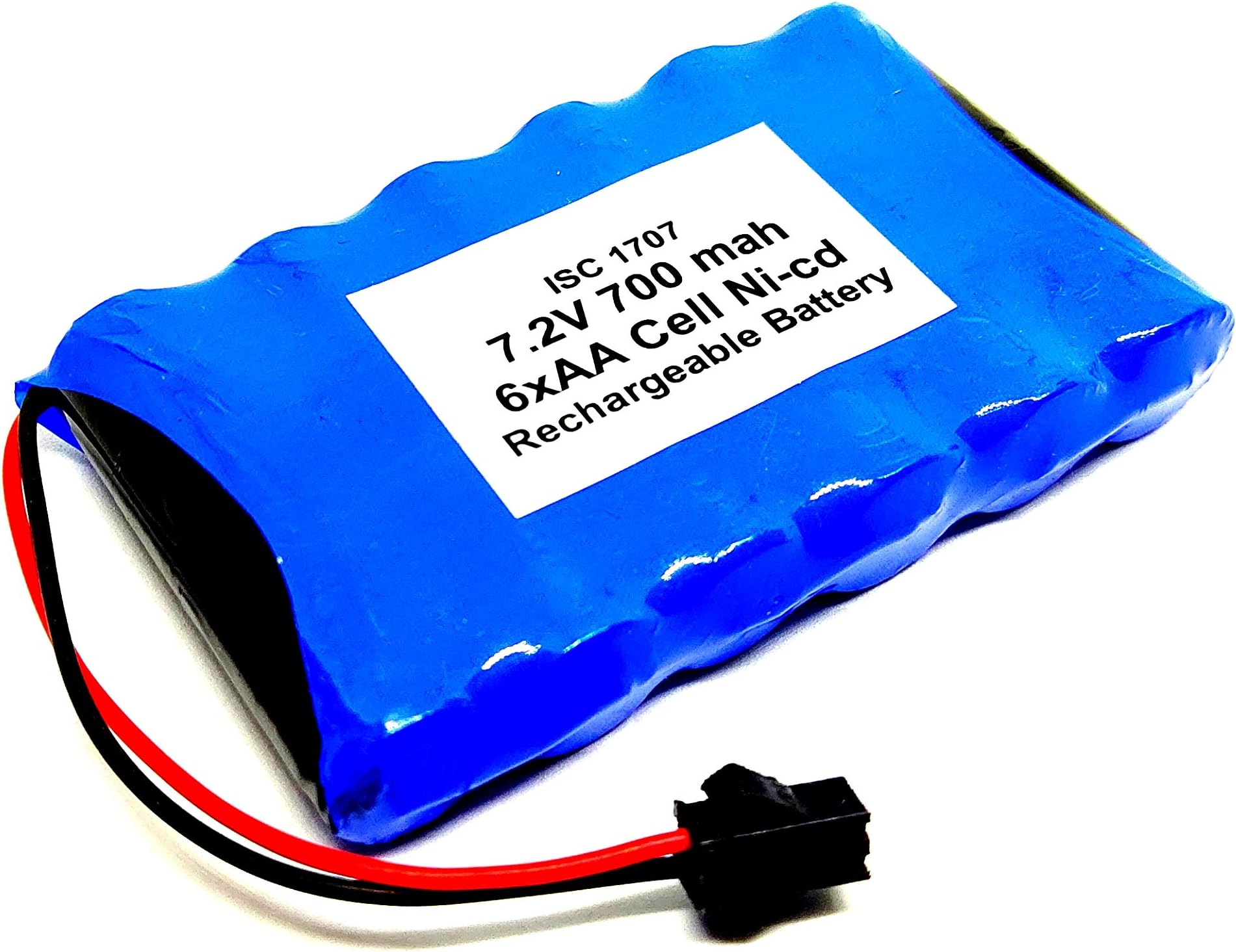 INVENTO 7.2V 700 mAh Polymer Ni-Cd Rechargeable 6 AA Cell Battery Pack ...
