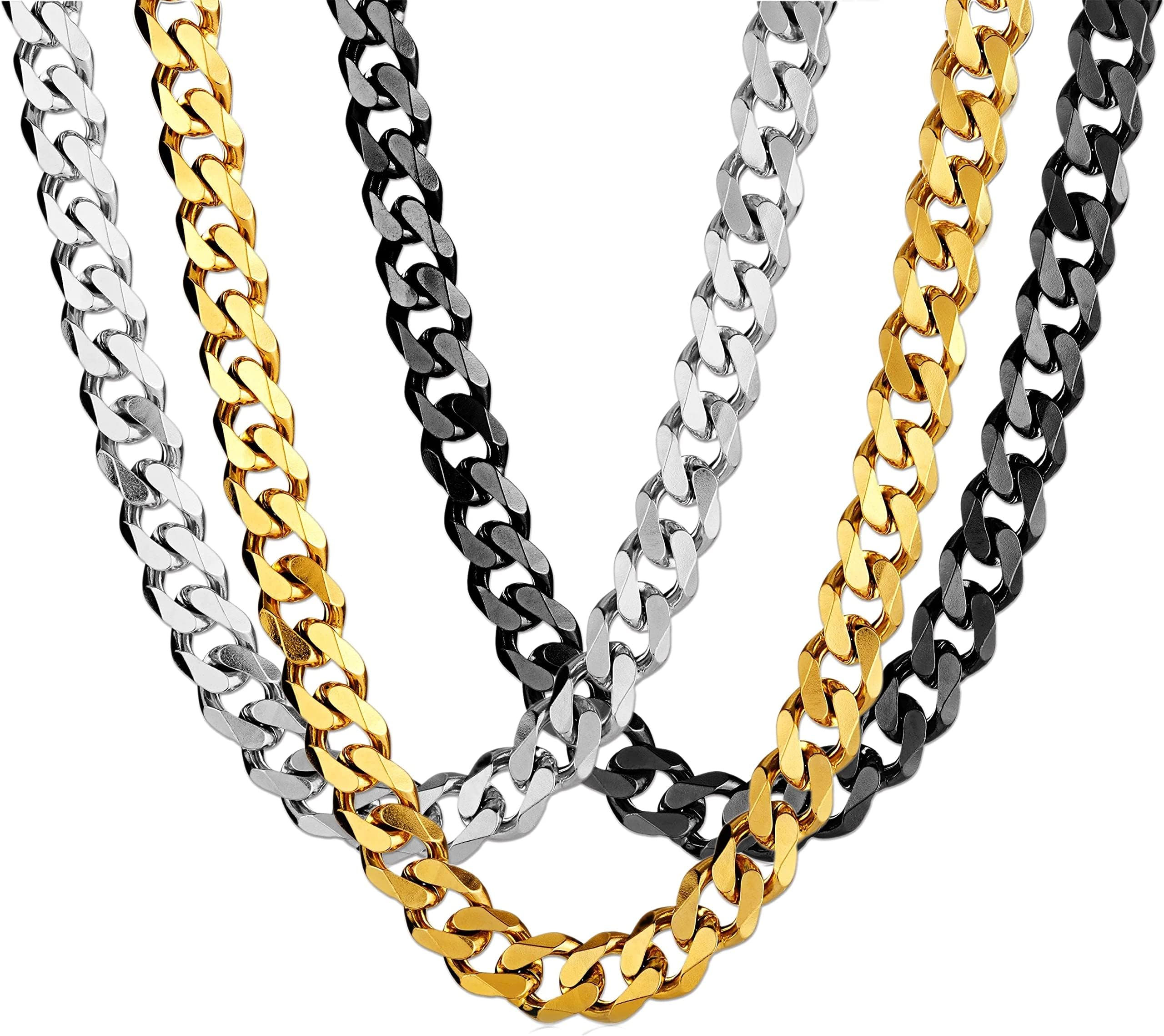 Collar Cubano para Hombre, Joyería de Diamantes de 16 Pulgadas, Collar ...