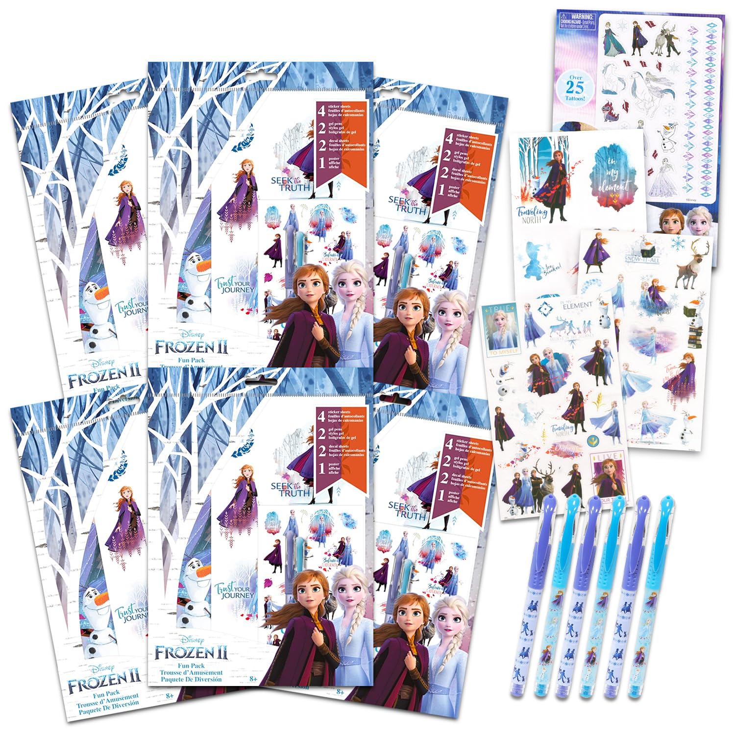Amazon.com: Disney Frozen Party Favors for 6 Guests - Bundle with 6 ...