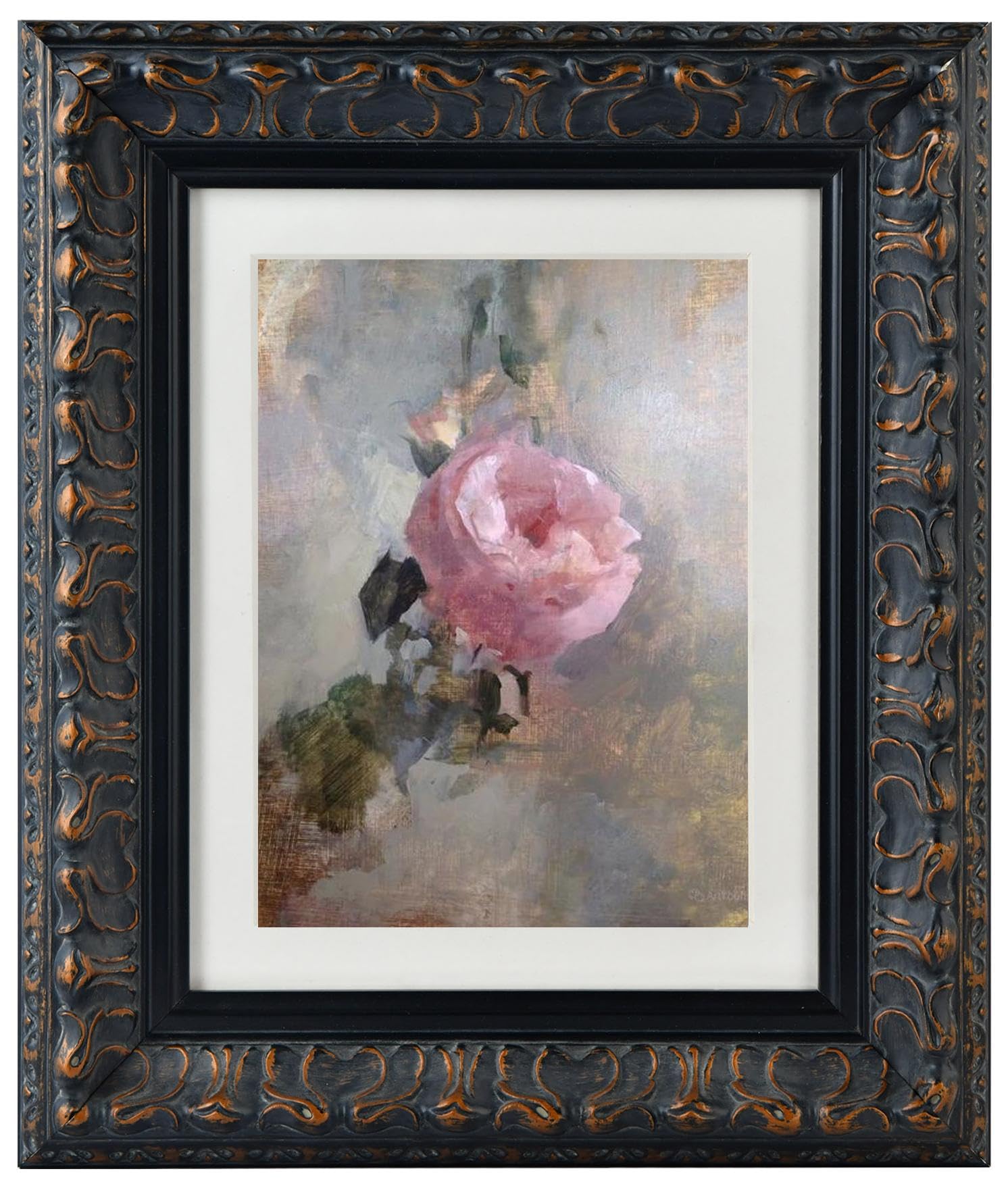 Amazon.com - Husteria Antique Black Picture Frames 8x10, Solid Wood 8 x ...