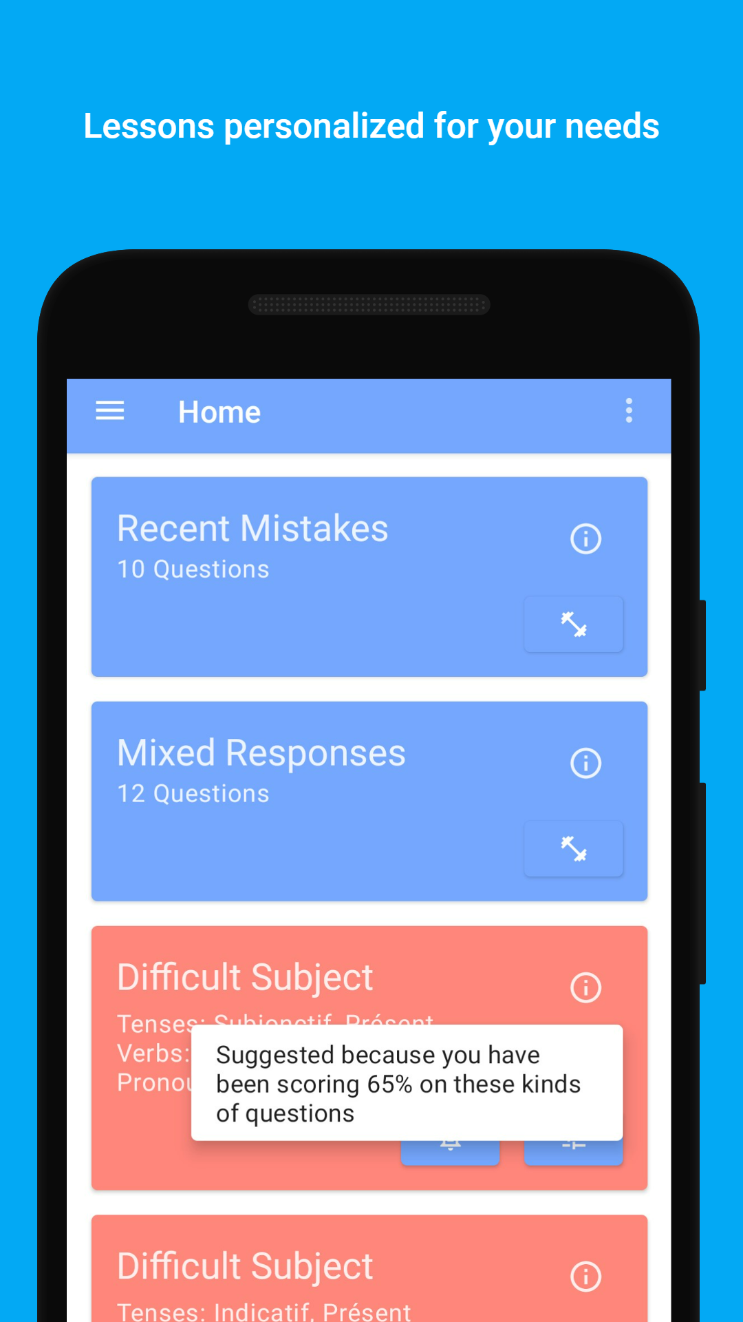 French Verb Trainer - App on Amazon Appstore
