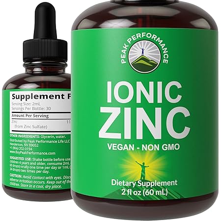 Amazon.com: Liquid Zinc Drops Concentrate for entire family | 240 Day ...