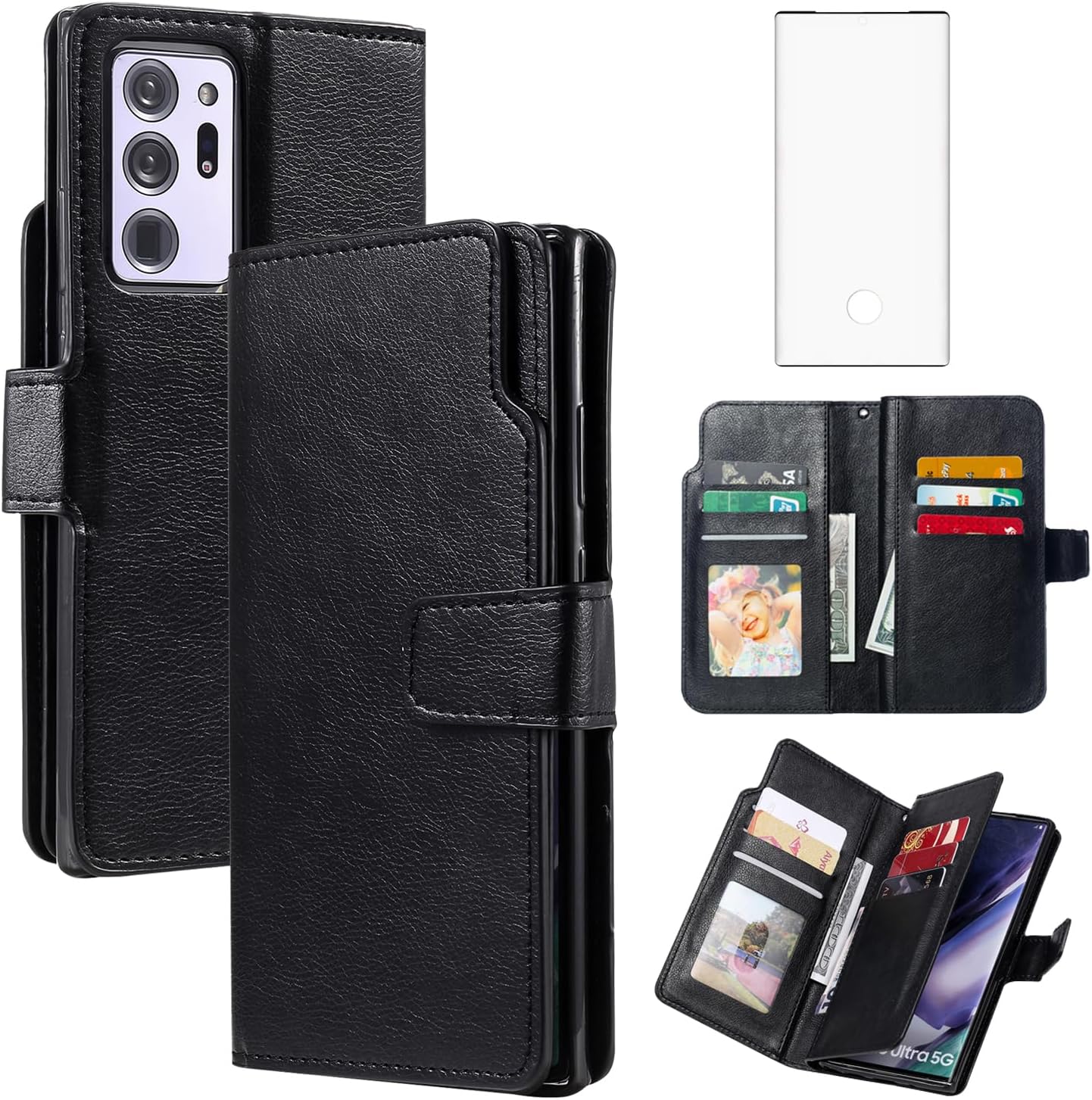 Amazon.com: Asuwish Phone Case for Samsung Galaxy Note 20 Ultra 5G Wallet Cover with Tempered ...