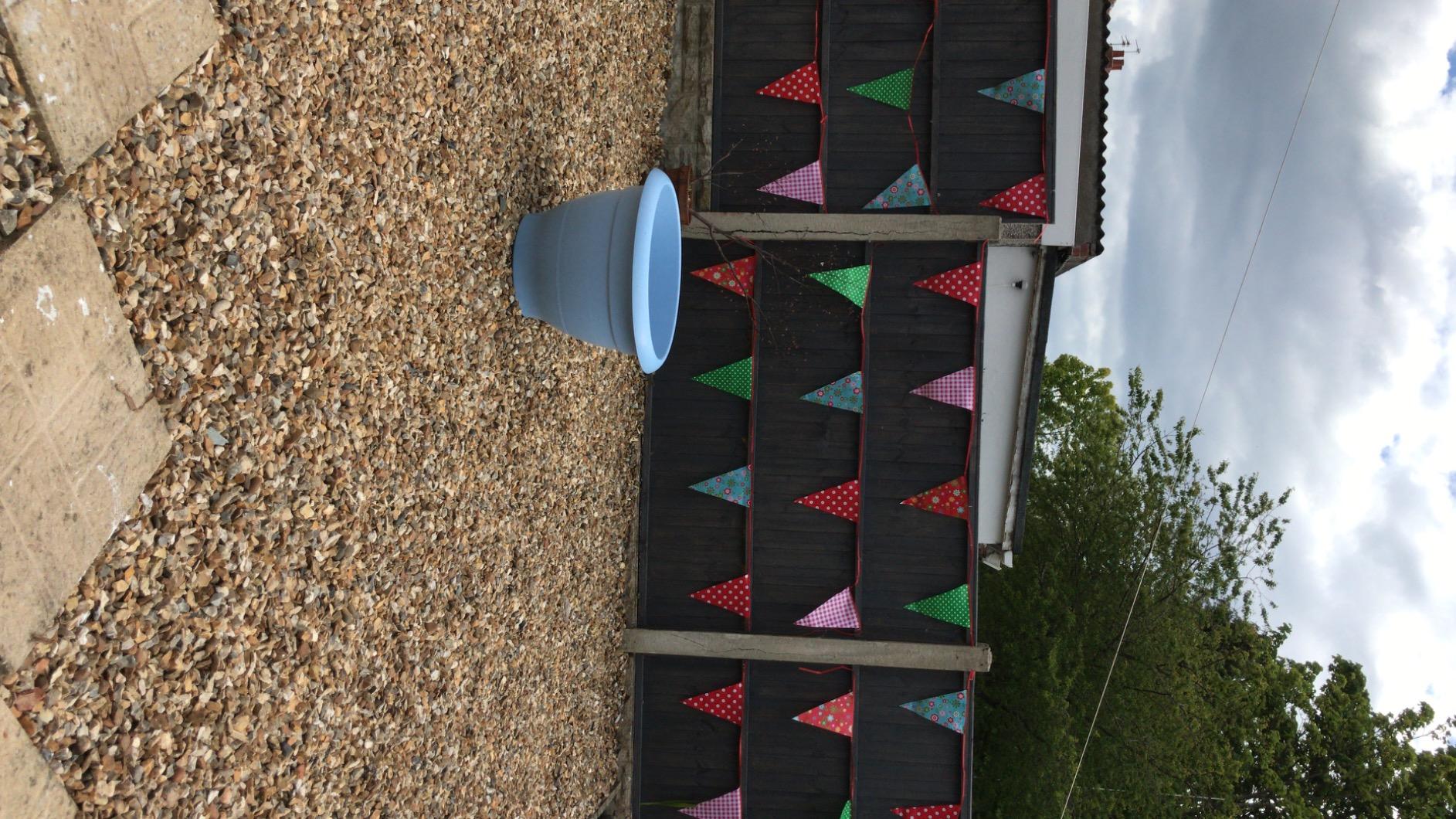 Carousel Home Fun Garden Party Vintage Print Plastic Bunting 10 Meters ...