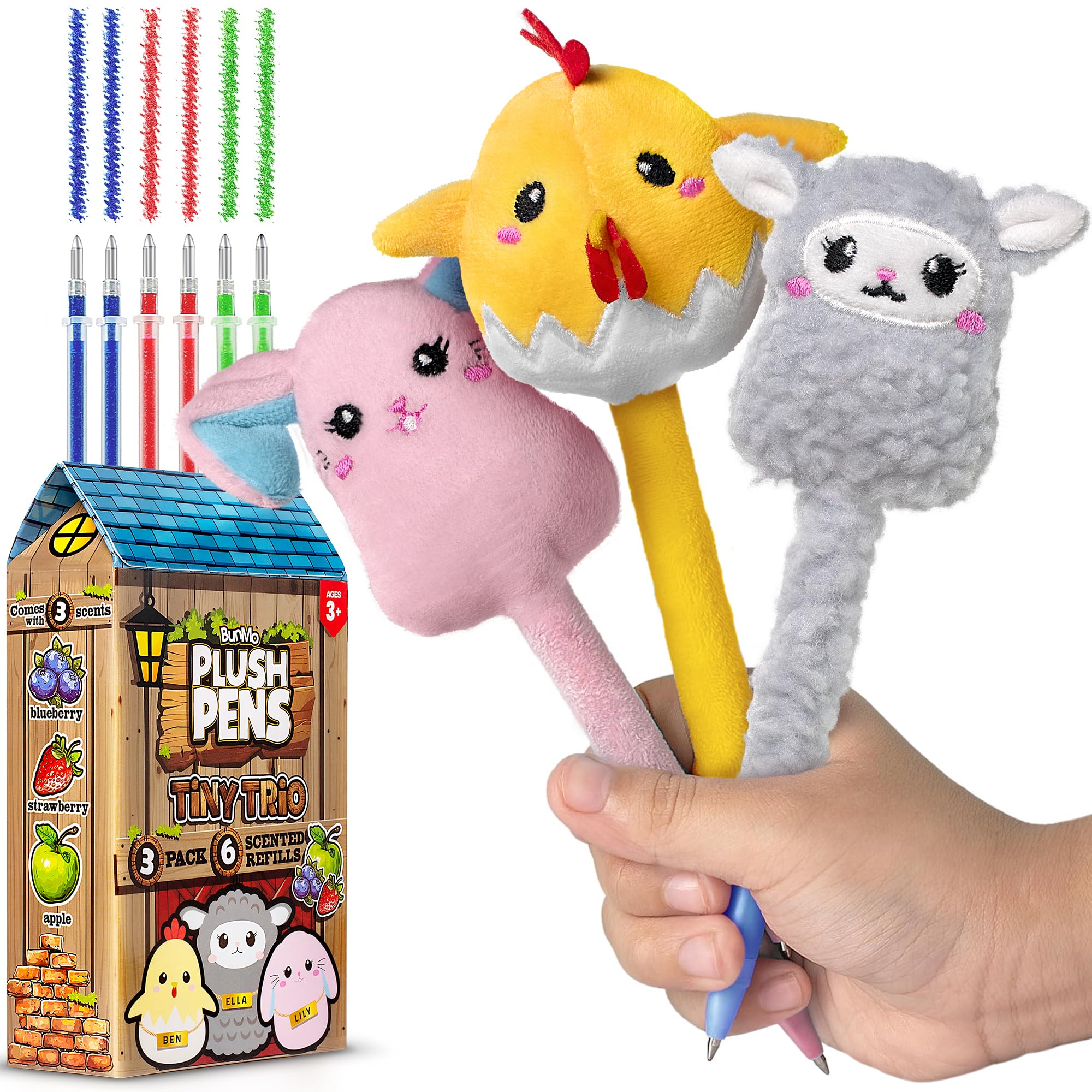 Amazon.com : BUNMO Cute Pens for Girls - Cute Gel Pens w/Soft Grip & 6 ...