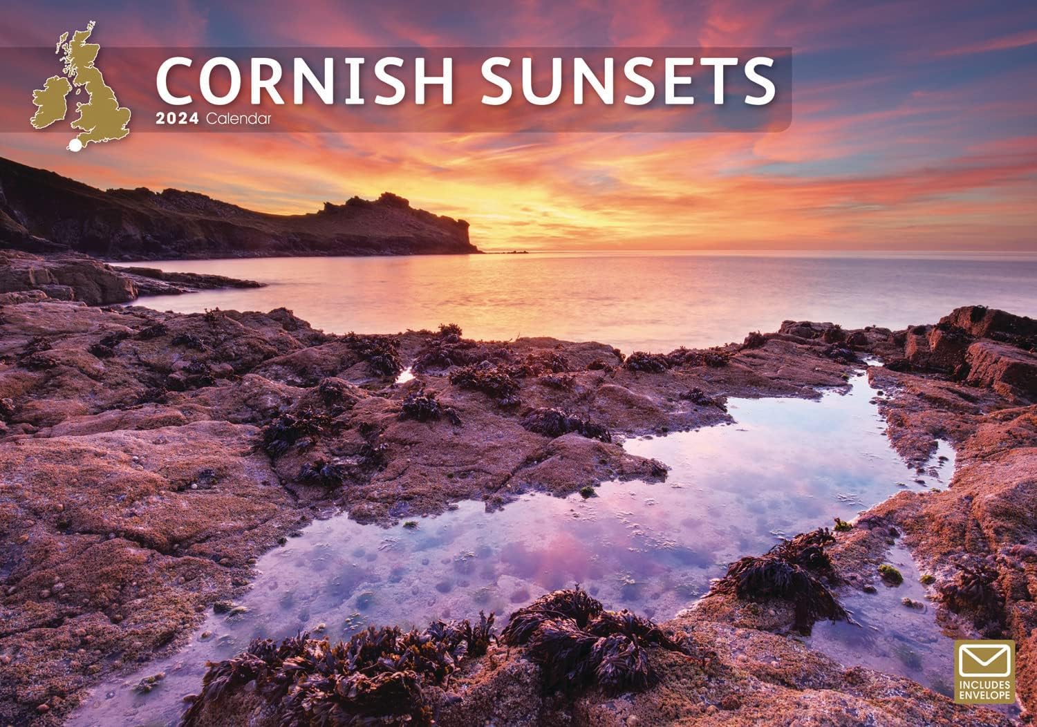 Cornish Sunsets A4 Calendar 2024 : Amazon.co.uk: Stationery & Office ...