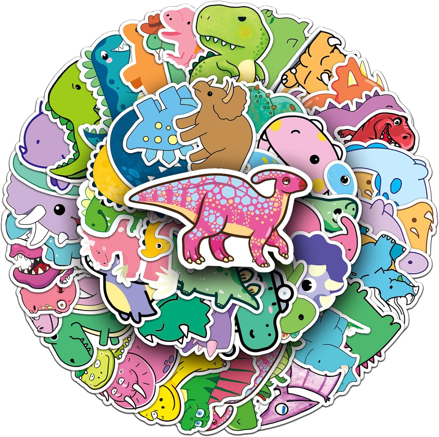 Amazon.com: Dinosaur Stickers for Teens Boy Girls Kids|50 Pcs|Cute ...