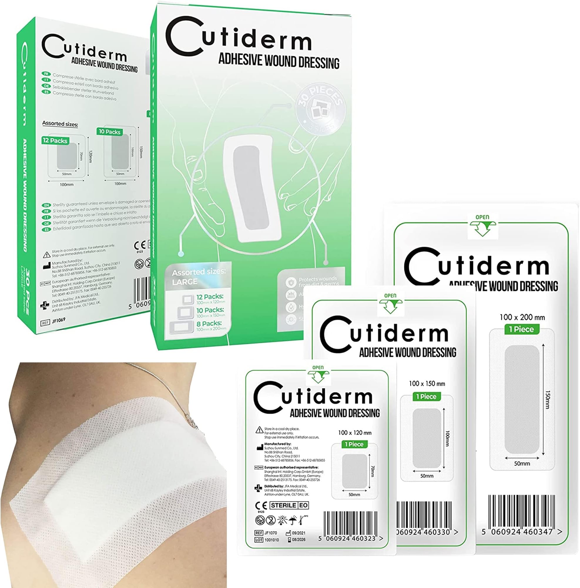 Extra large Knee And Elbow Fabric Plasters - Padded for Extra Comfort ...