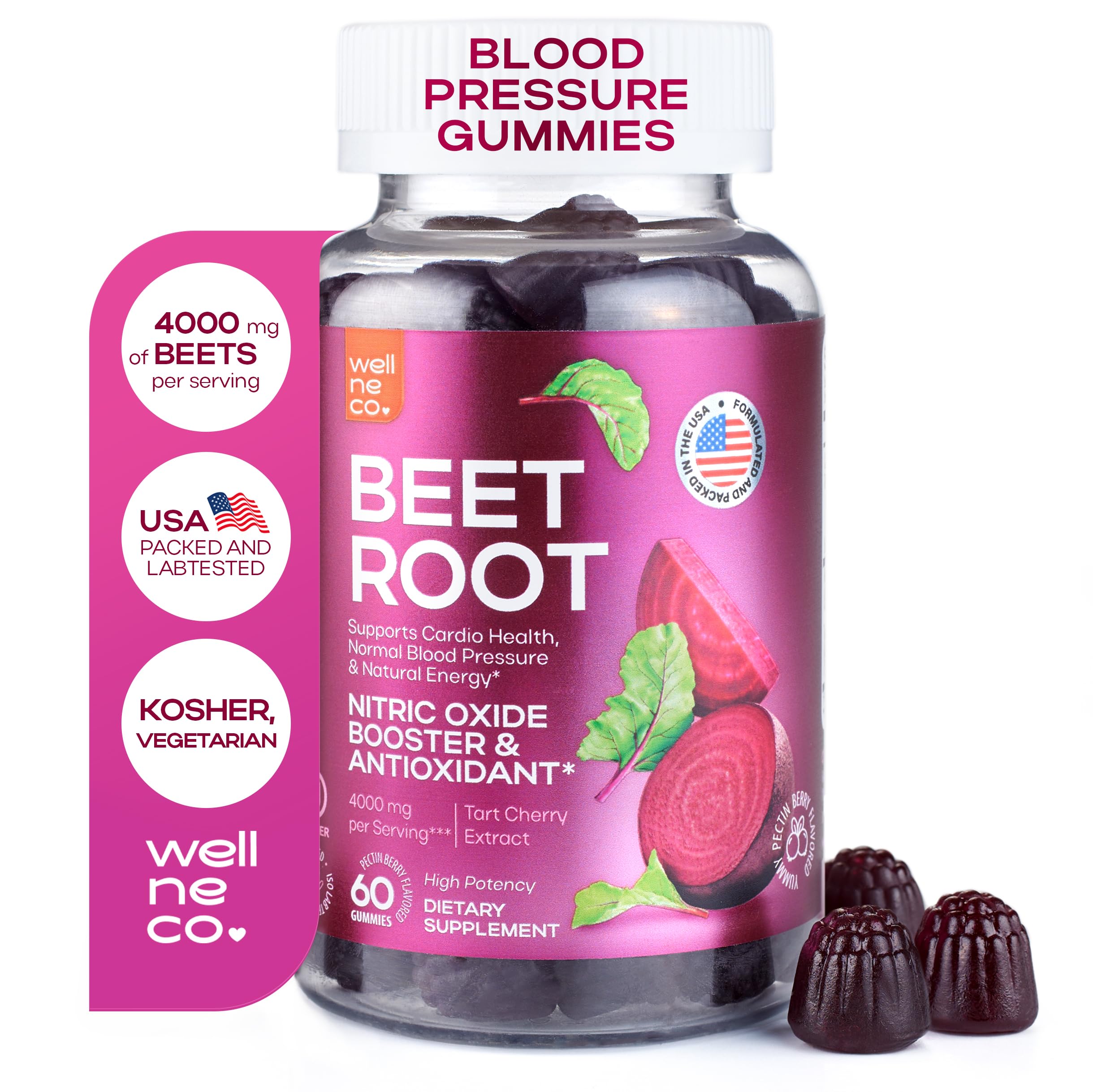 Amazon.com: Beet Chews for High Blood Pressure - Beet Root Gummies with ...