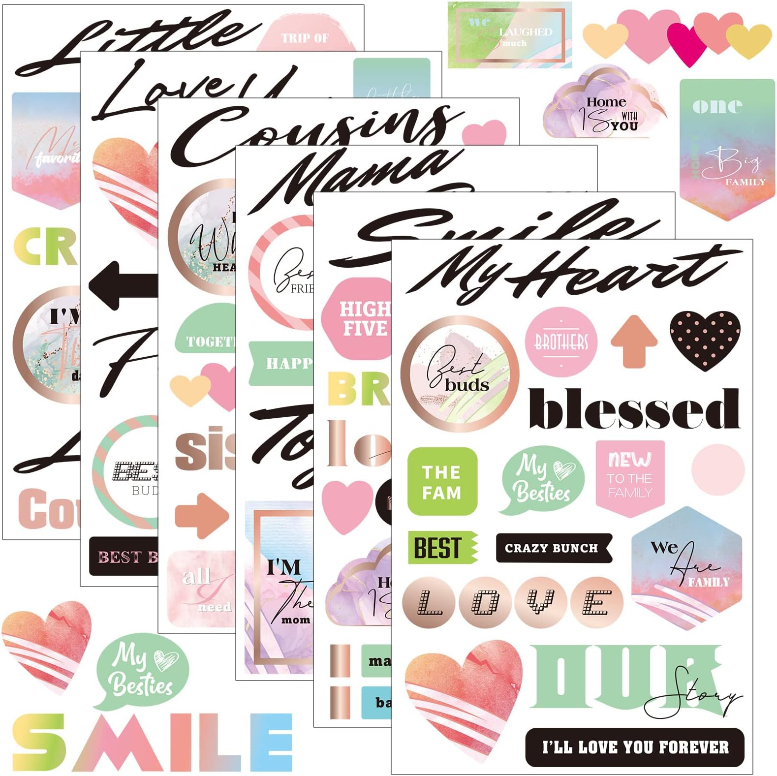 Amazon.com: Family Sayings Scrapbook Stickers (61141) : Arts, Crafts ...