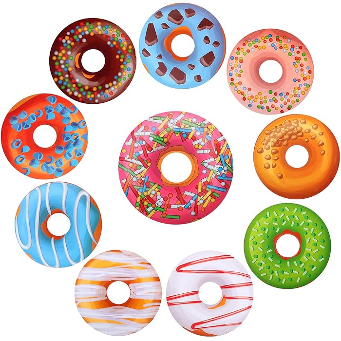 Buy 50 Pieces Donuts Cut-Outs Colorful Mid Century Mod Donuts Cutouts ...