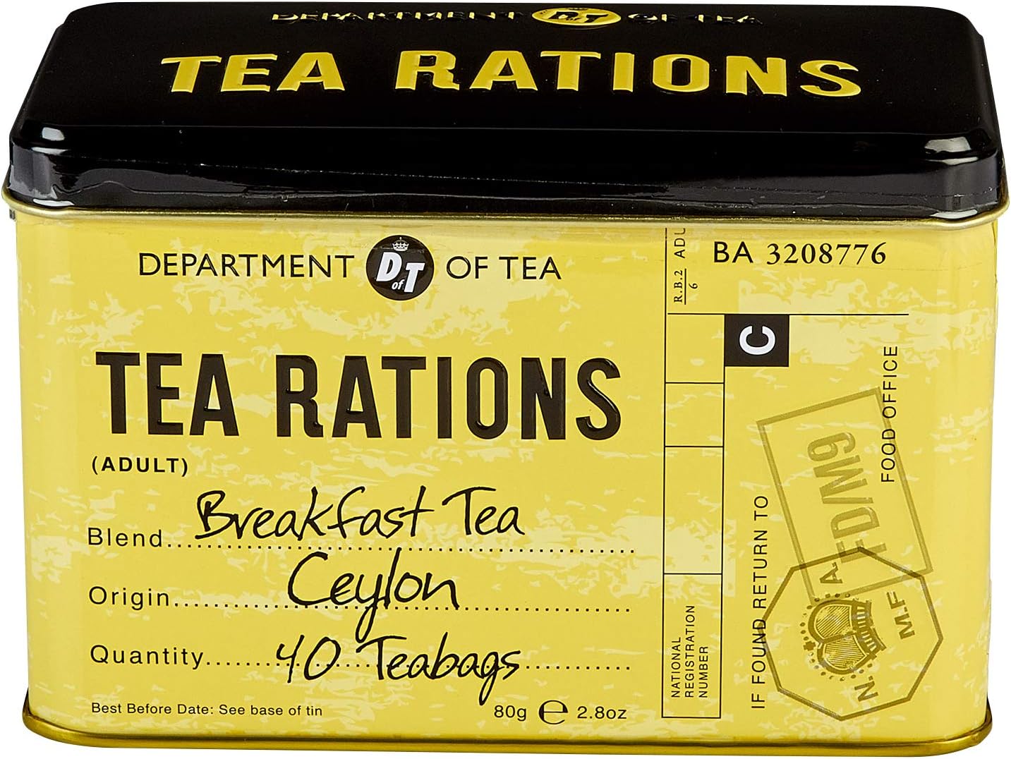 Amazon.com : New English Teas Tea Rations Tea Tin with 40 English ...